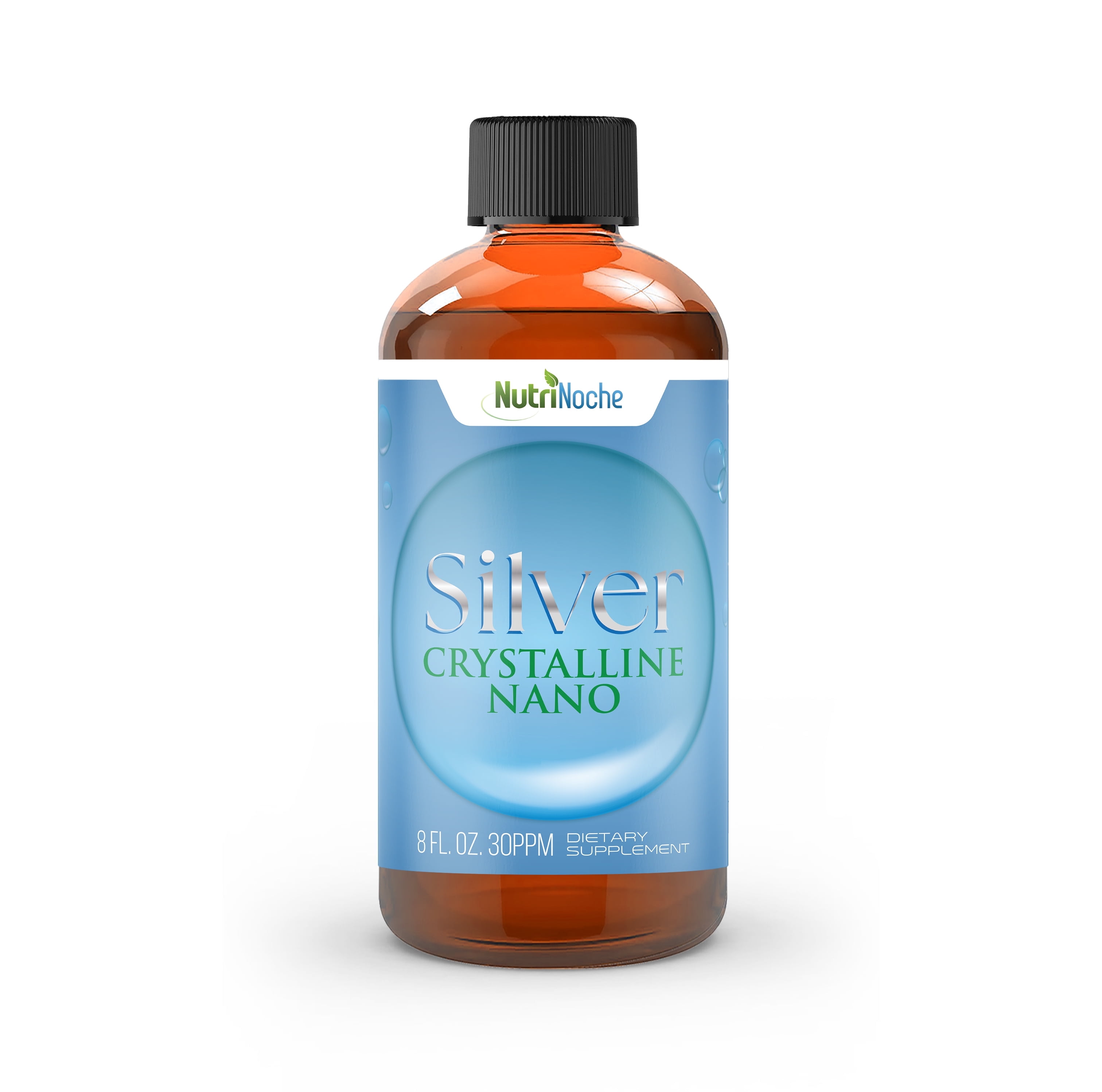 NutriNoche Colloidal Silver 99.99% Ultra Pure Crystalline Nano Silver ...