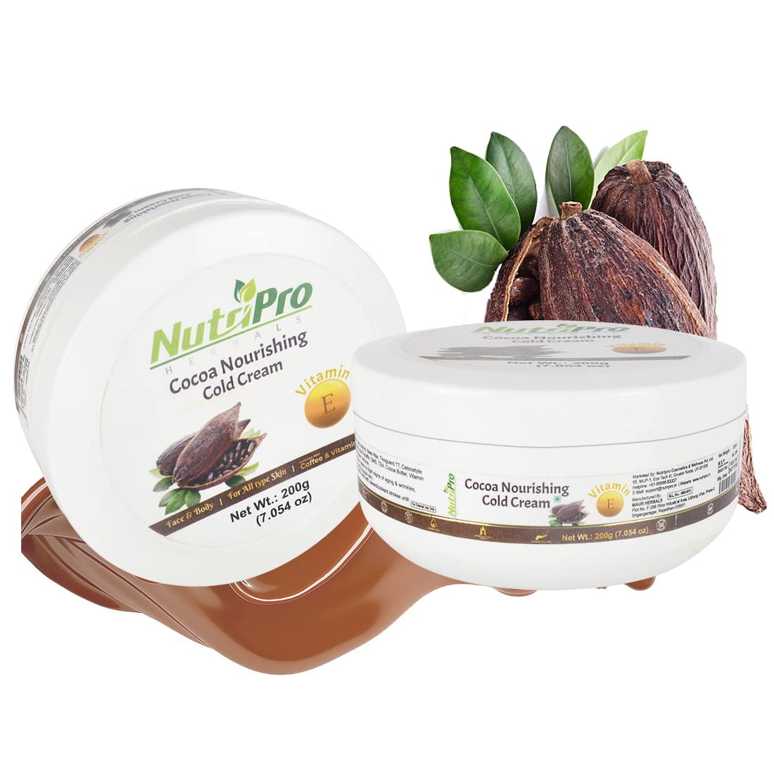 NutriPro Cocoa Nourishing Cold Cream|Enriched With Coffee & Vitamin E|For Deep Moisturizing ...