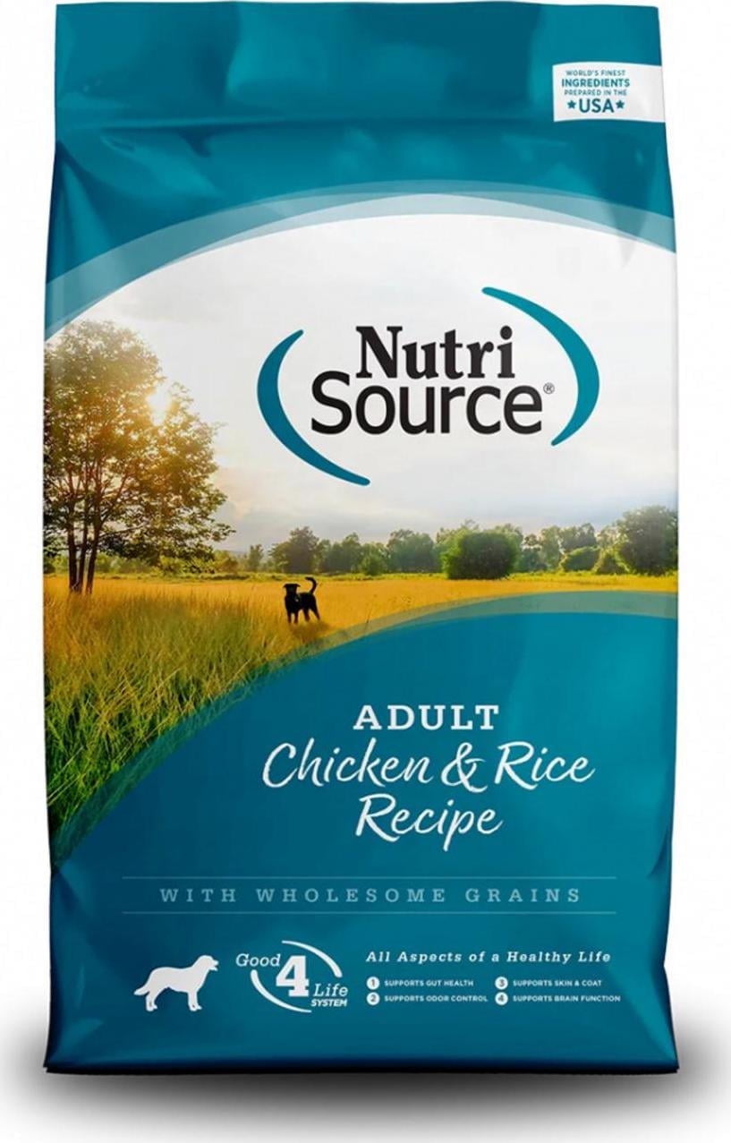 NutriSource Adult Chicken and Rice Dry Dog Food - Walmart.com