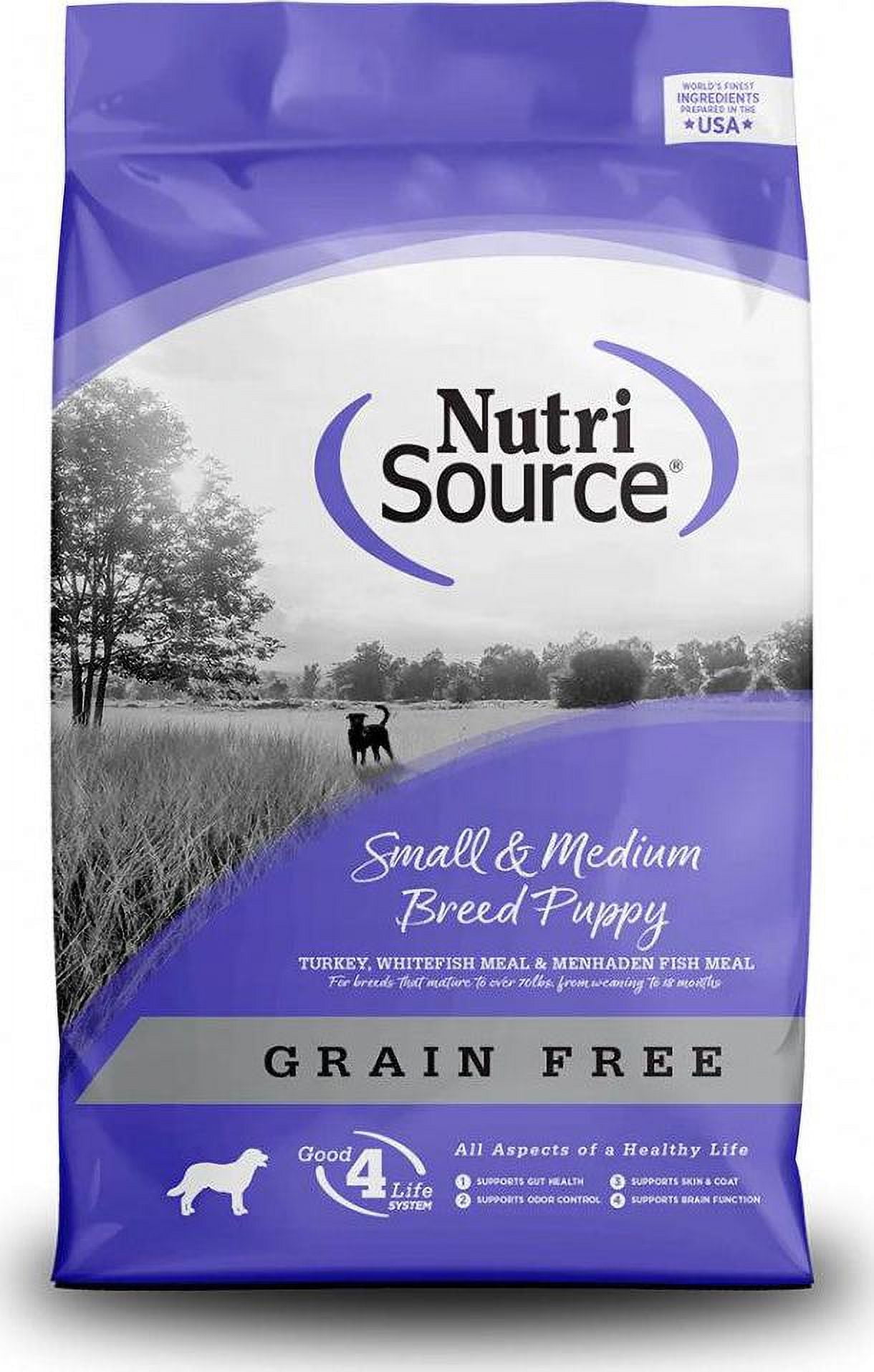 NutriSource Puppy Dry Dog Food, Turkey and Lentils Recipe, Small to ...