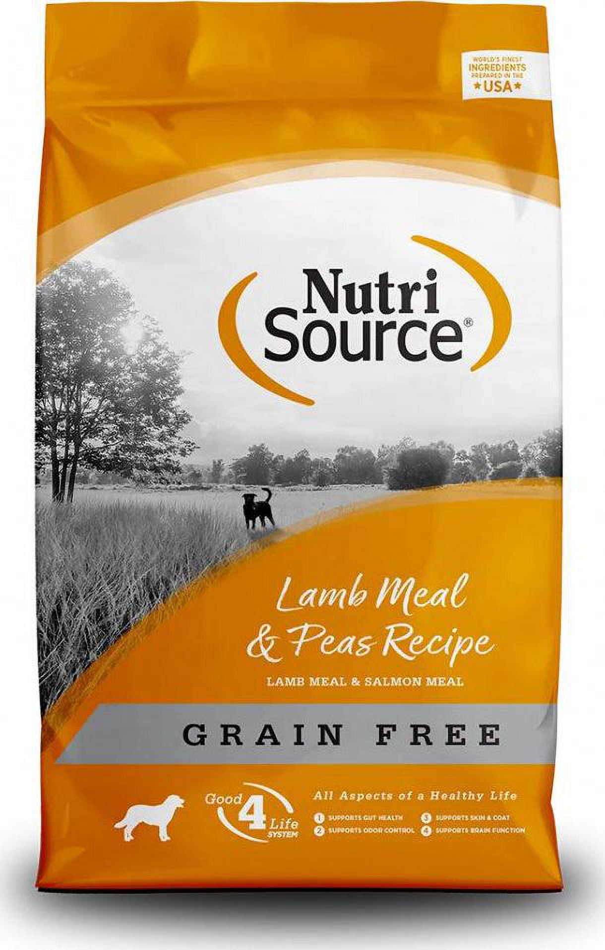 NutriSource Lamb Meal and Peas Formula Grain Free Dry Dog Food 26 lb ...