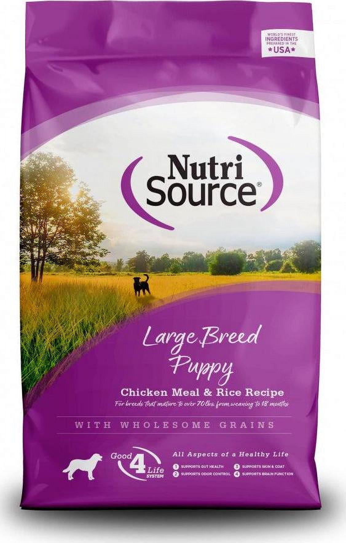 NutriSource Large Breed Puppy Chicken and Rice Dry Dog Food 26 lb ...