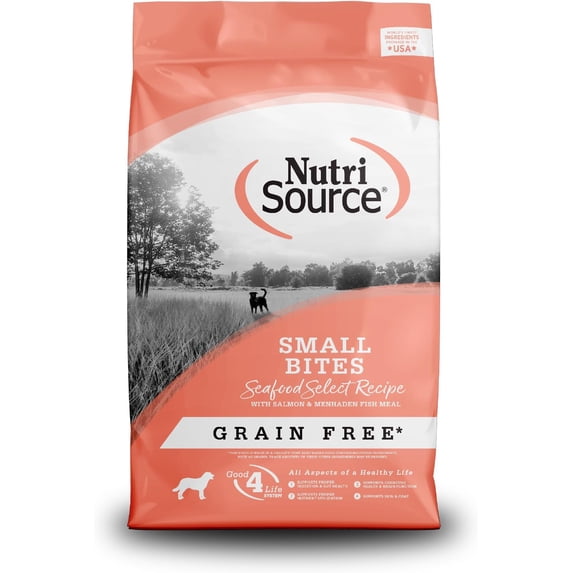 NutriSource Seafood Select Grain-Free Dog Food, Made with Salmon and ...