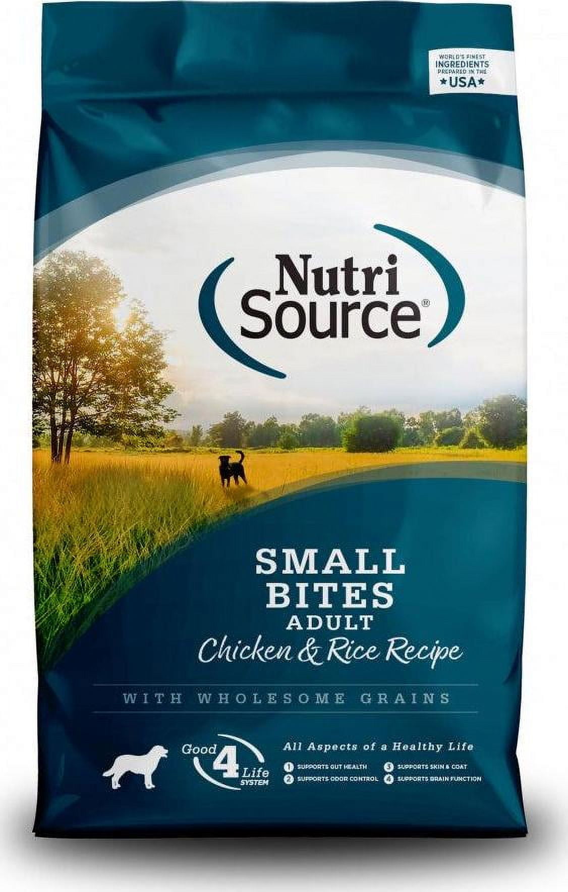 NutriSource Small Bites Chicken and Rice Recipe Dry Dog Food 4 lb ...