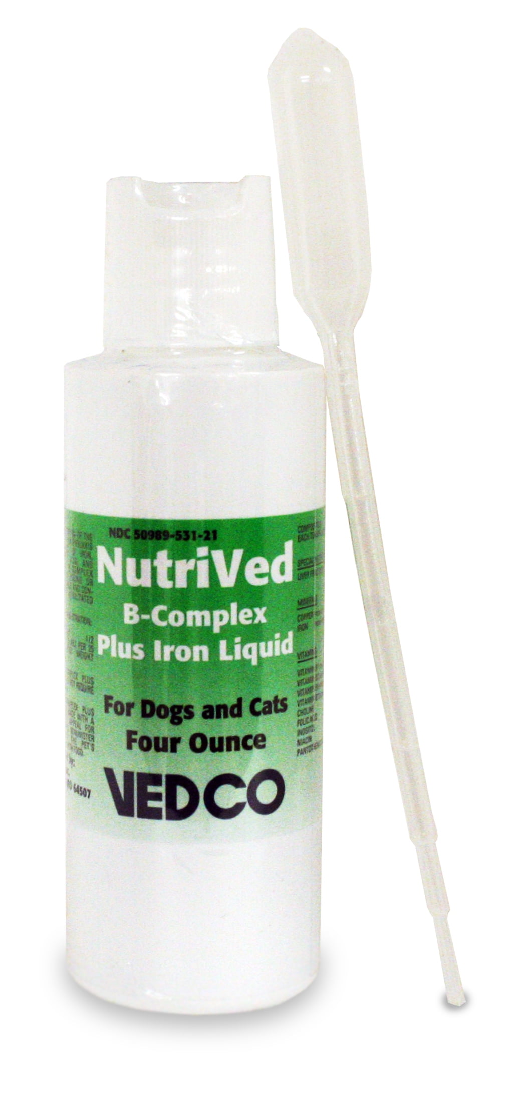 NutriVed B-Complex Plus Iron Liquid for Dogs & Cats (4 oz) - Walmart.com