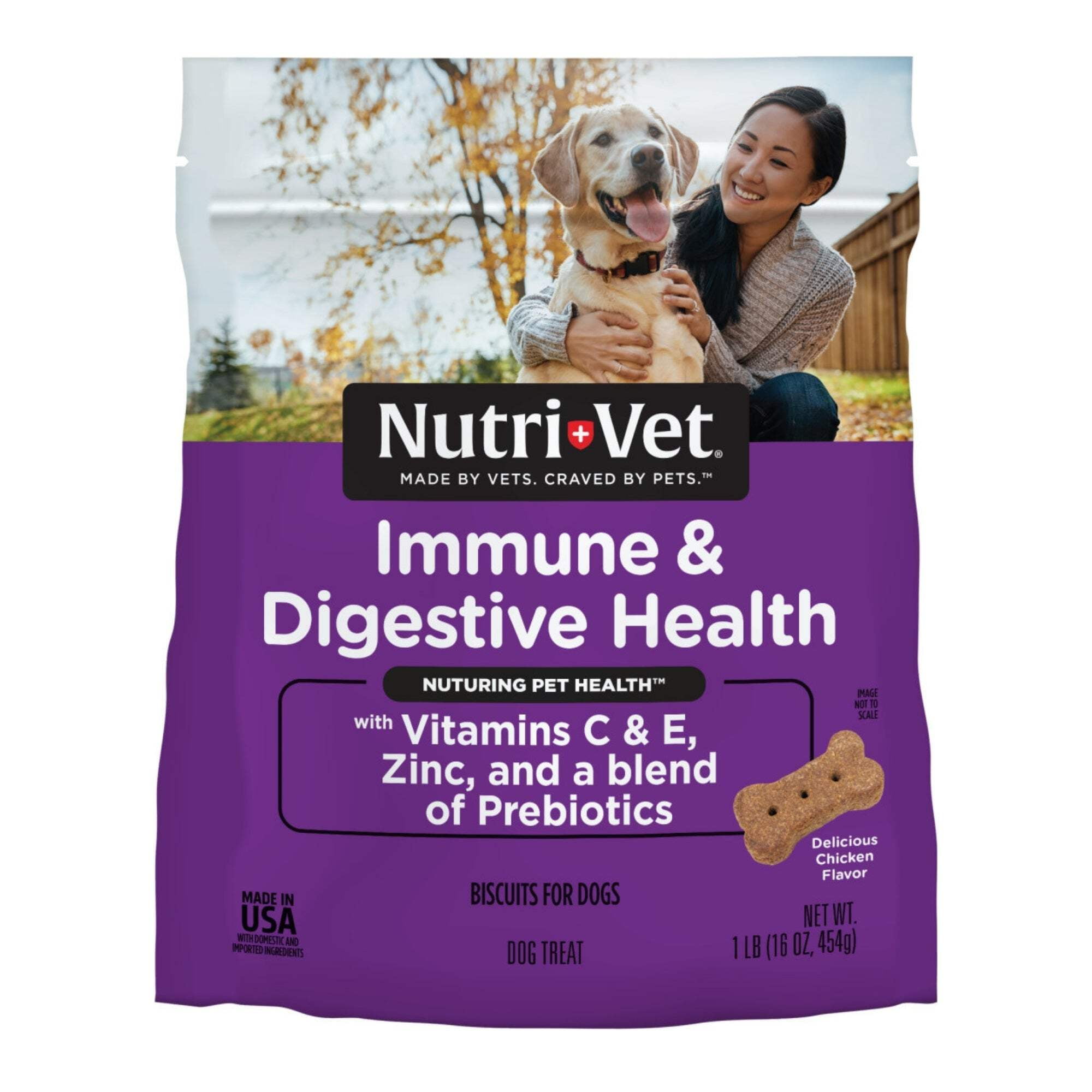 NutriVet Immune and Digestive Health Dog Biscuits Chicken, 1ea/16 oz ...
