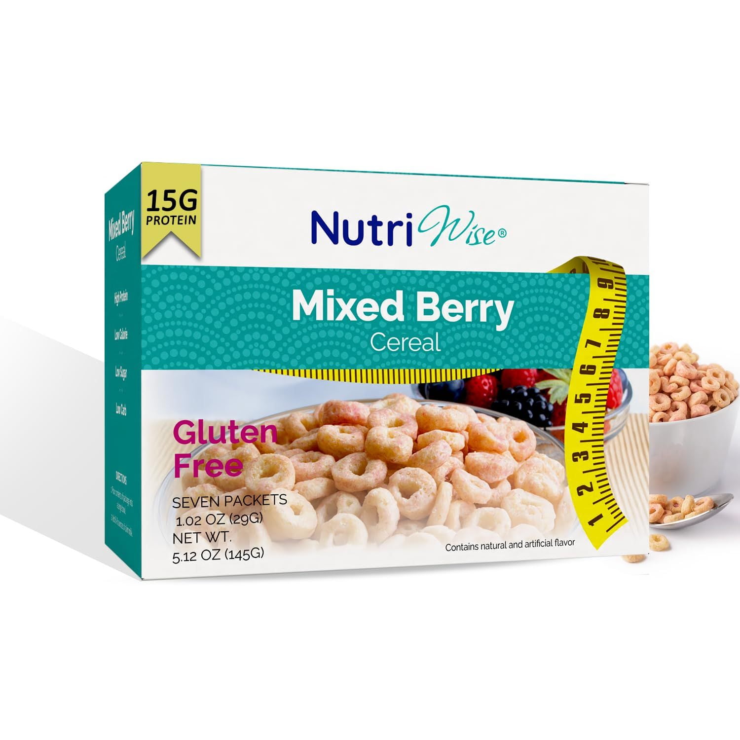 NutriWise Cereal | 7/Box | Healthy Delicious Breakfast | Gluten Free, High Protein, Low Carb ...