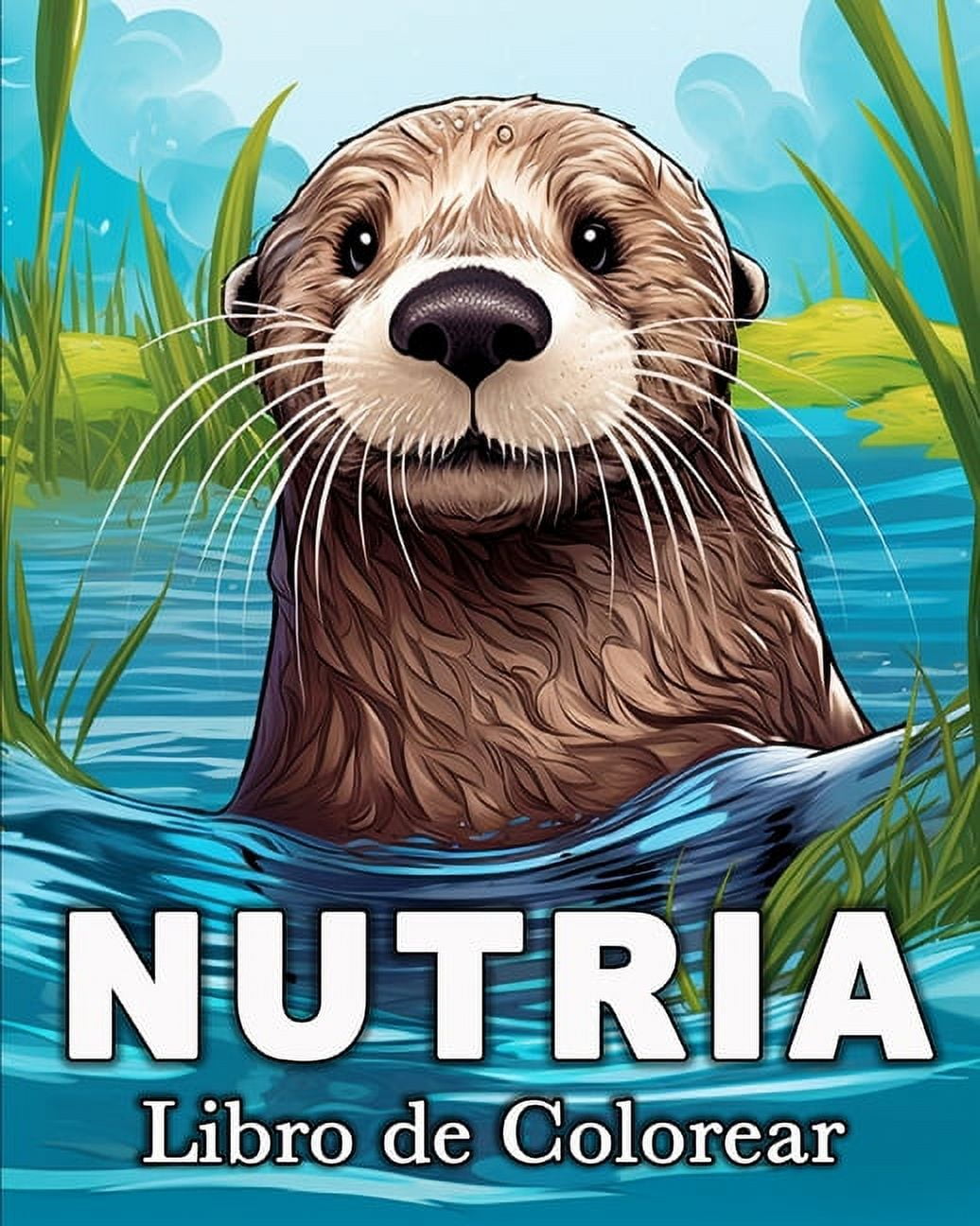 Nutria Libro de Colorear: 50 Imágenes Bonitas para Aliviar el Estrés y ...