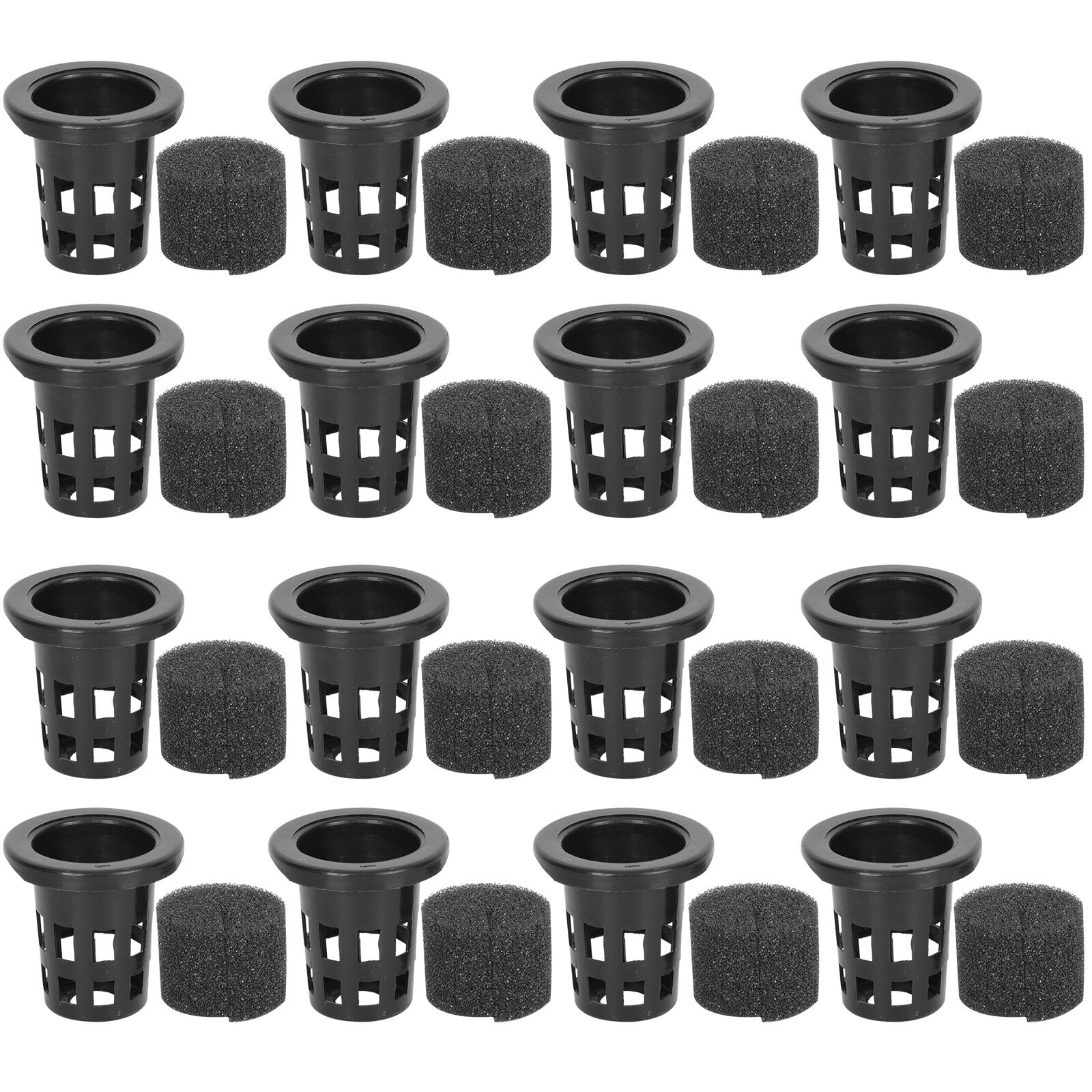 Nutrianeous 100 Pcs Hydroponic Baskets Garden Plant Growing Hydroponics ...