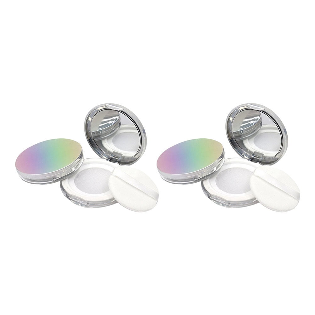 Nutrianeous 2 PCS Powder Puff Empty Sifter Pot Box Even Distribution ...