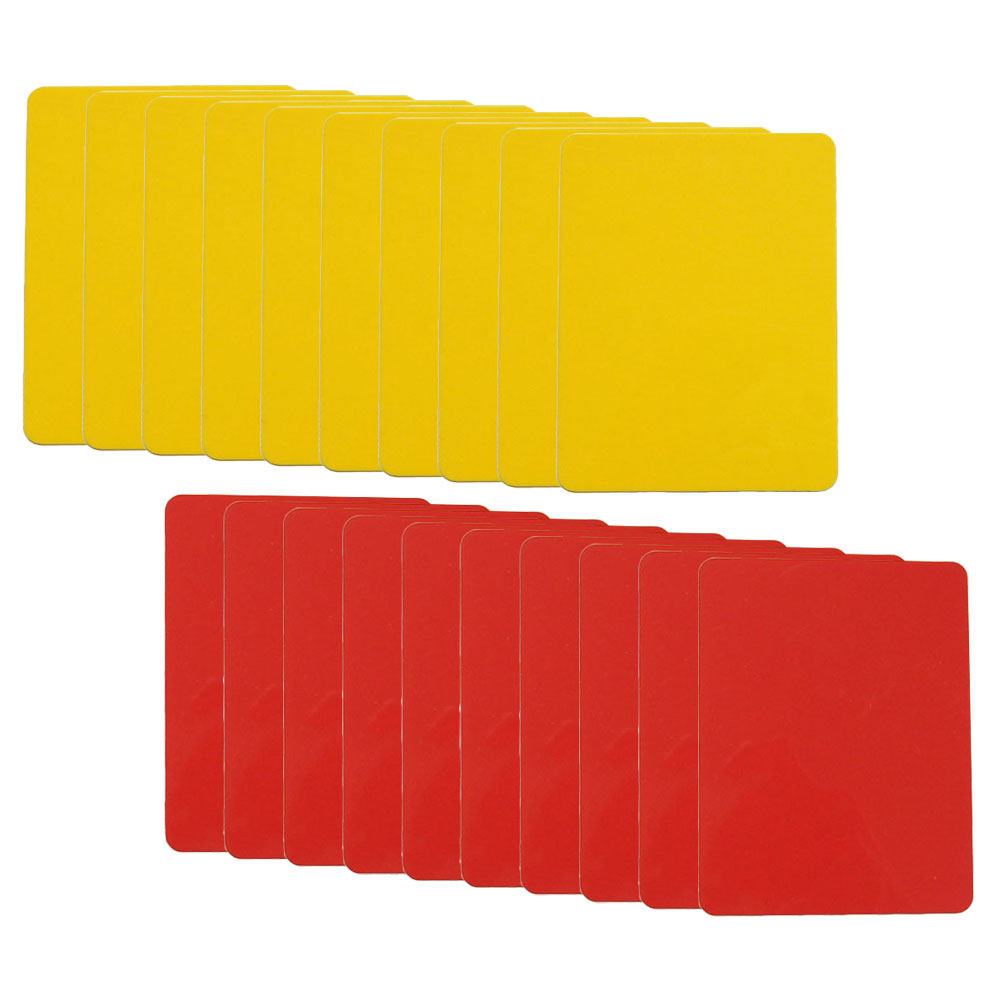 Nutrianeous 20 Pcs Red Yellow Cards for Soccer Professional Referee Kit ...