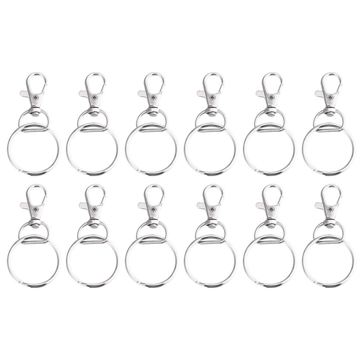 Nutrianeous 50 Sets Lanyards for Keys Lobster Claw Clasps Keychains ...