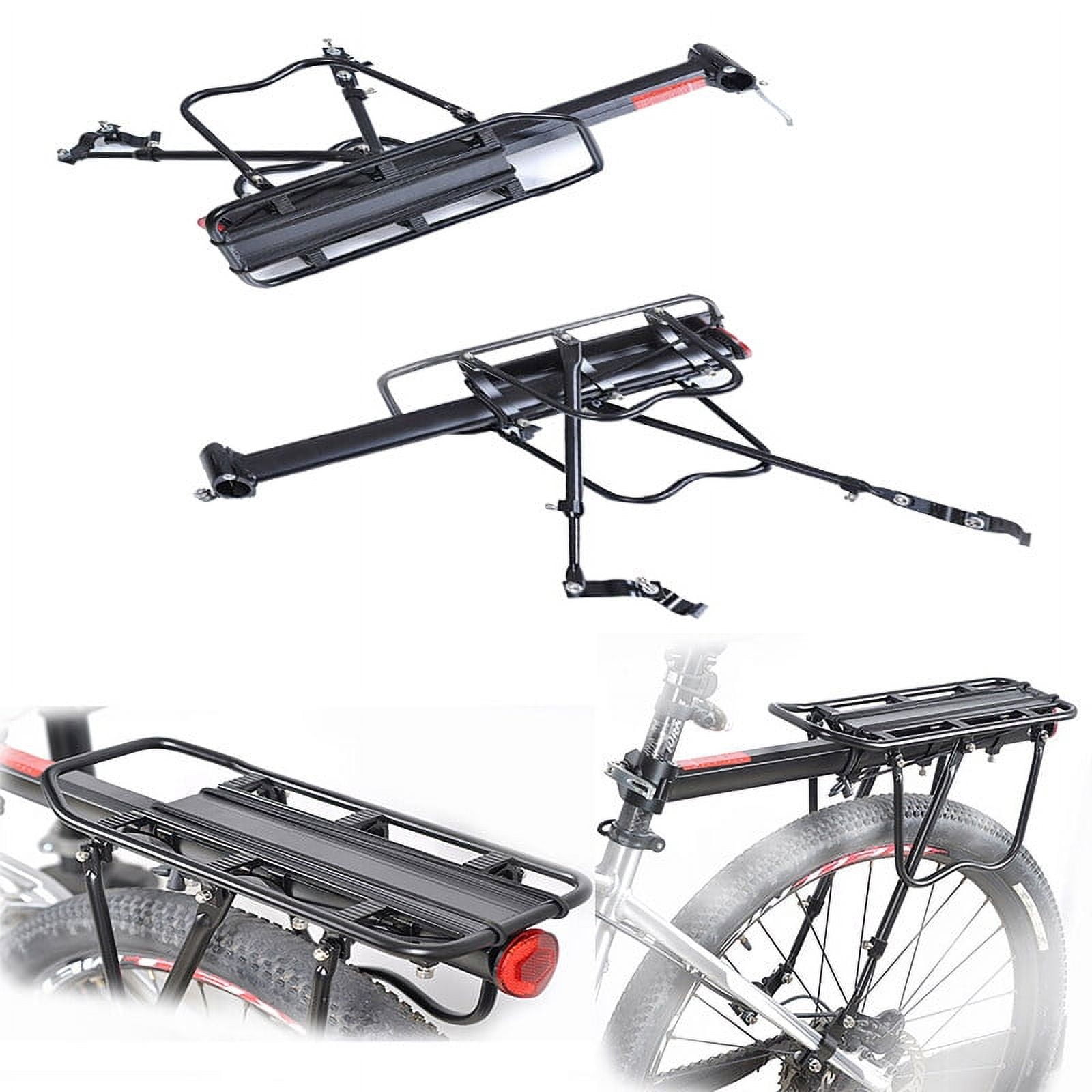 VORCOOL Universal Bicycle Rear Rack Alloy Bike Rear Carrier Black ...