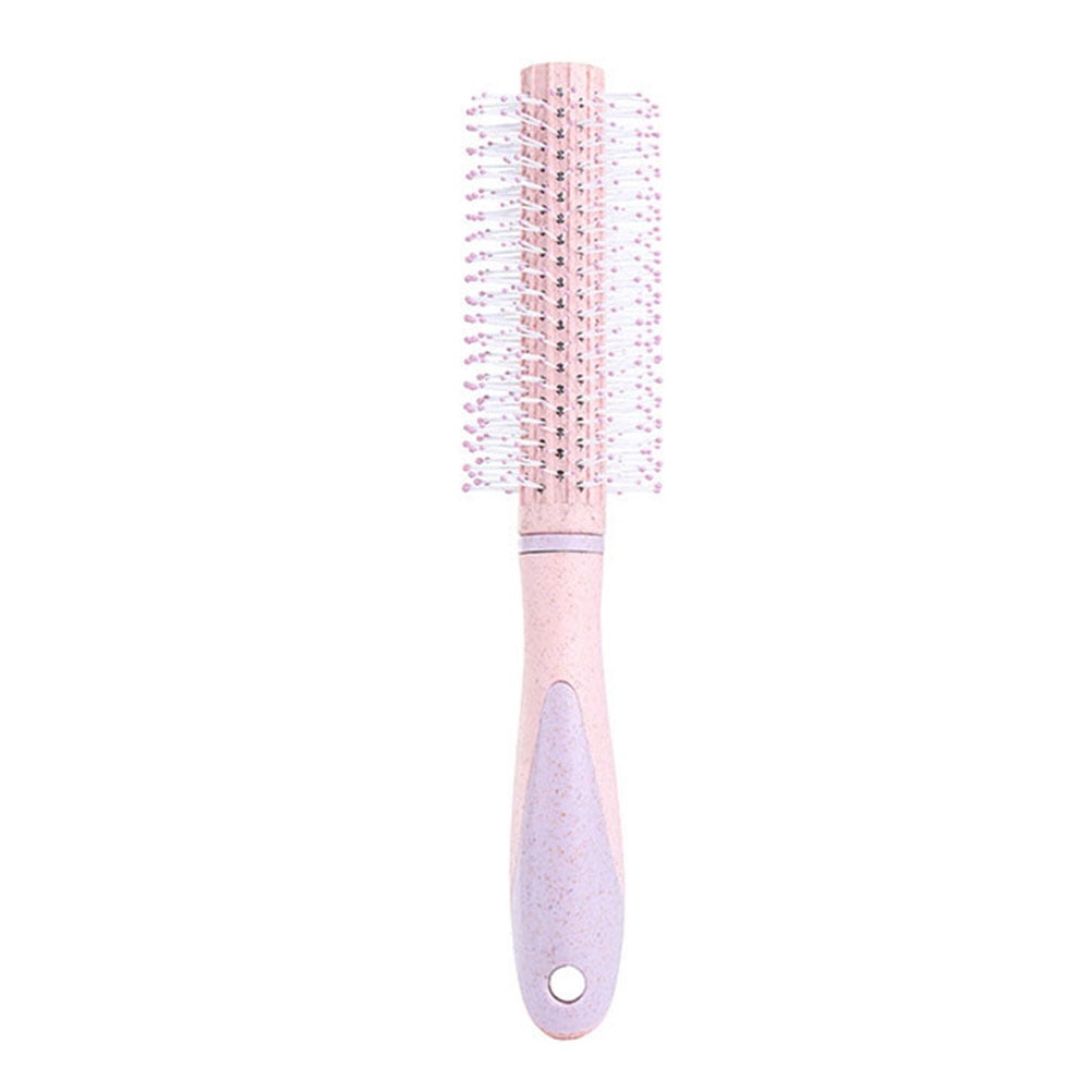 Nutrianeous Wheat Straw Hair Comb Candy Colored Cylindrical Roller Comb ...