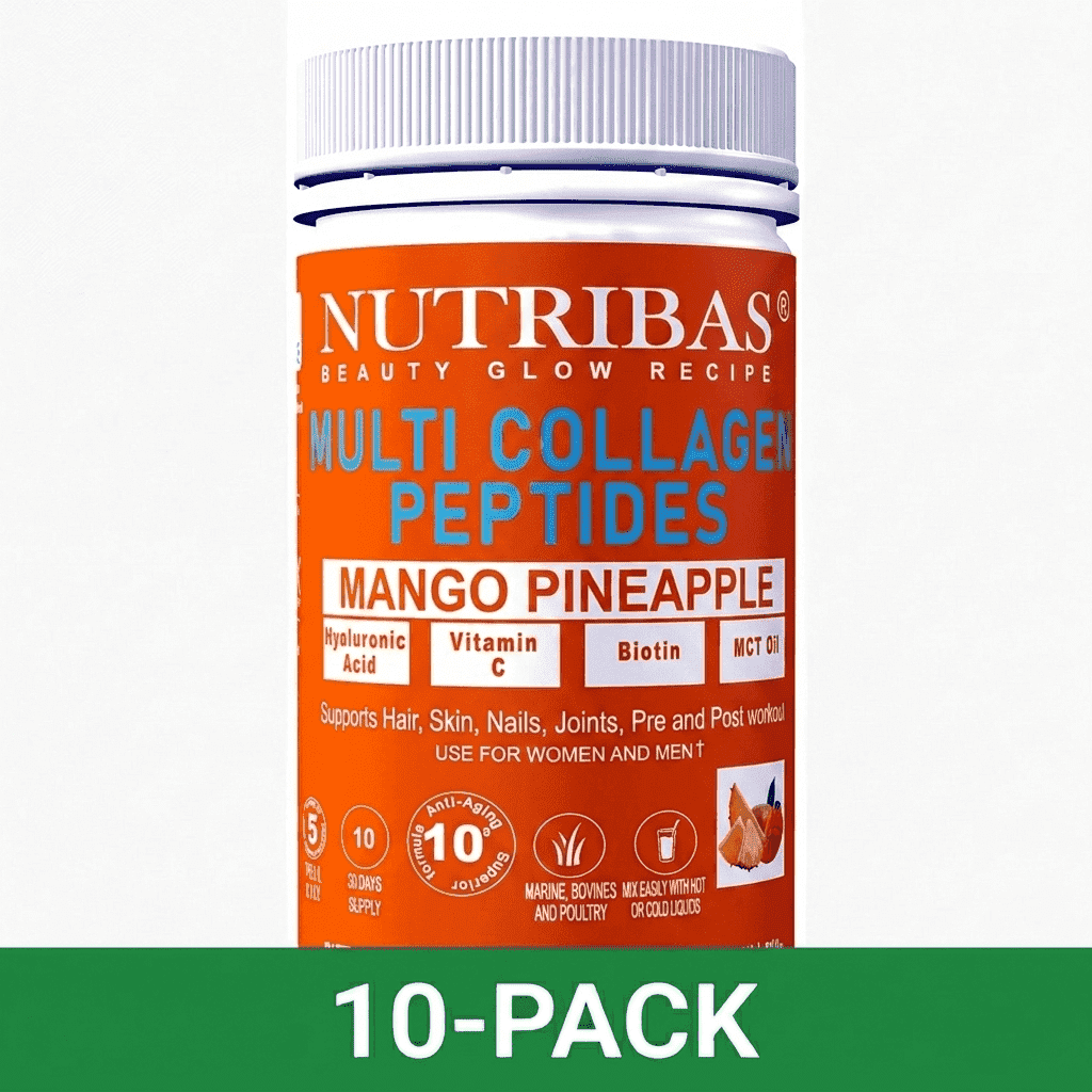 Nutribas Protein Multi Collagen Peptides Powder, Bulk, Mango Pineapple ...