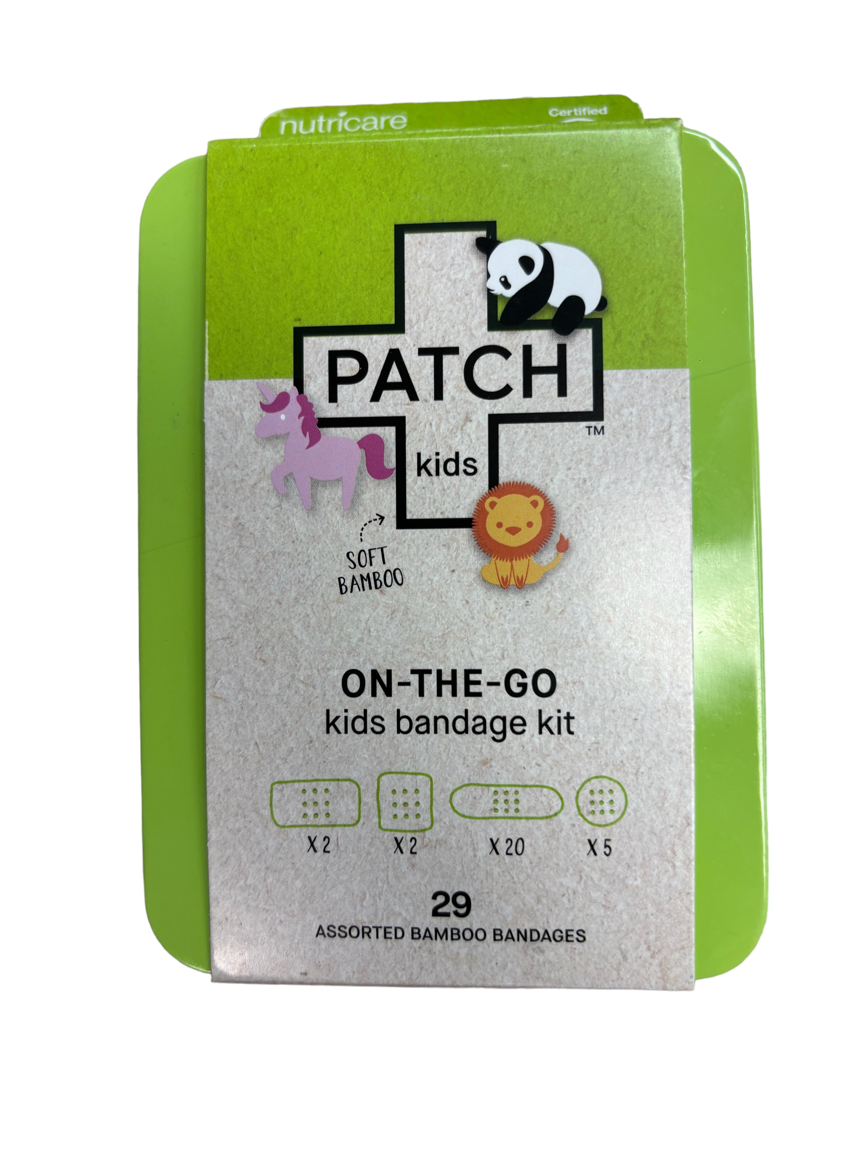 Nutricare Patch Kids, On-The-Go Bamboo Bandage Kit-1 Kit - Walmart.com