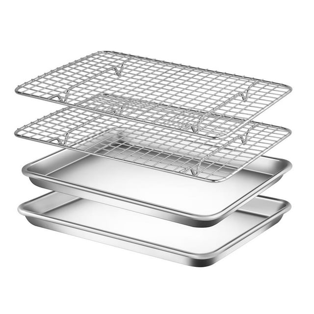Free Shipping! Nutrichef Non-Stick Baking Sheets, Cookie Pan Aluminum ...