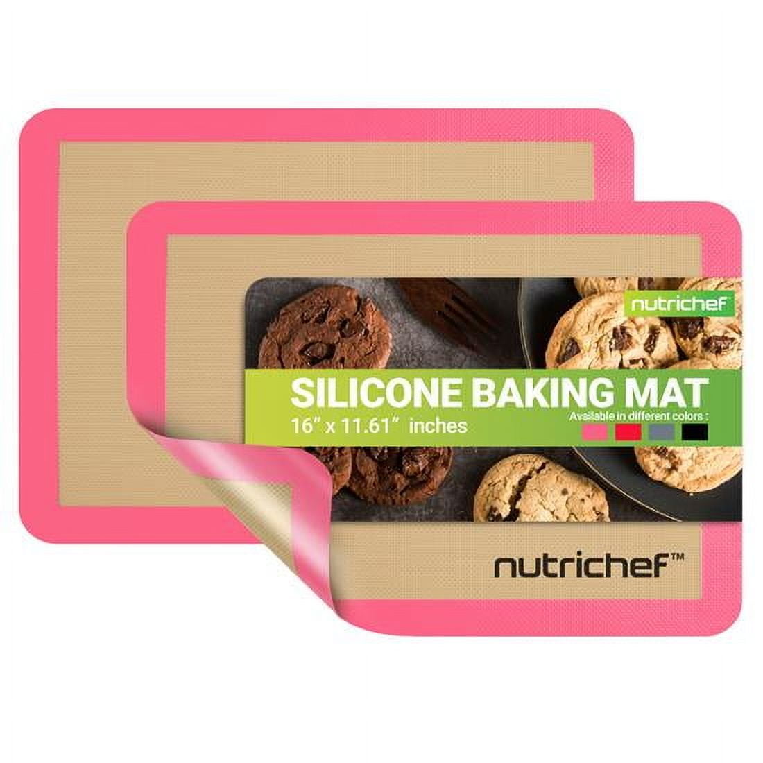 Nutrichef Silicone Baking Mats - 2 Non-Stick Reusable Mats - Walmart.com