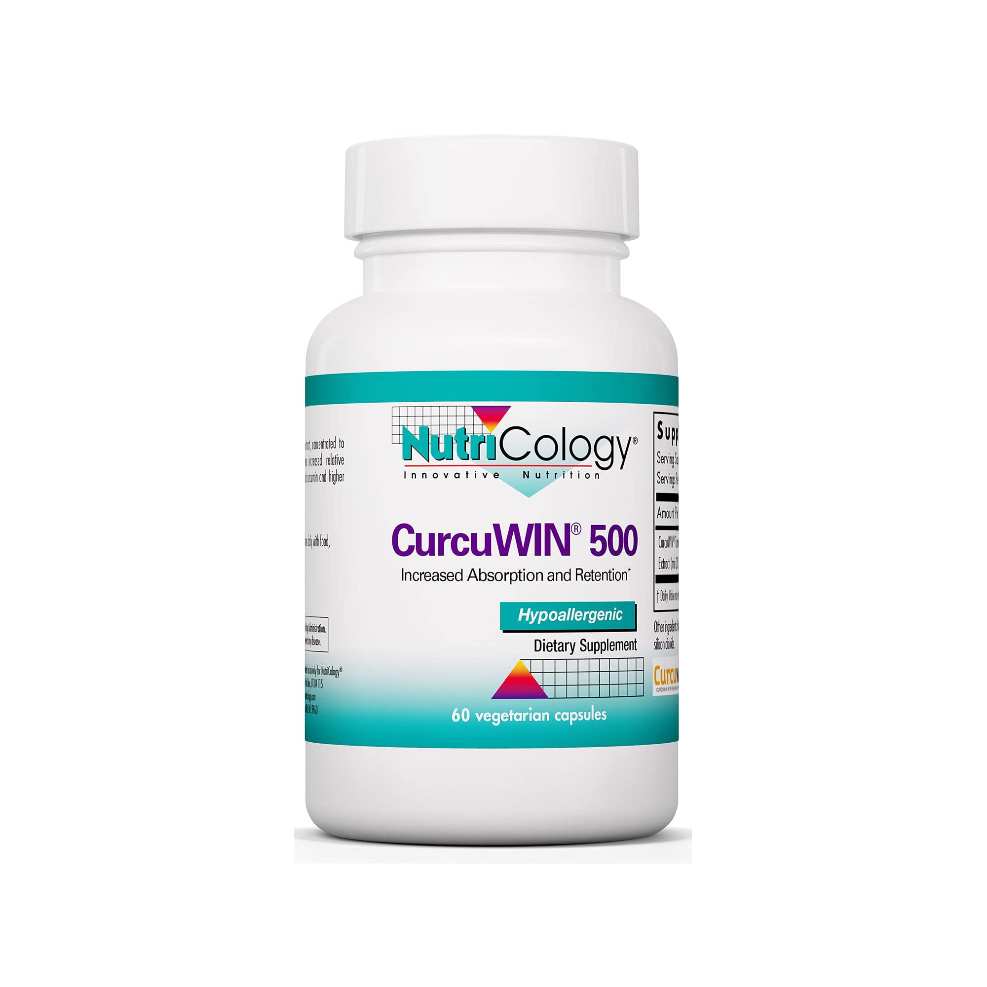 Nutricology CurcuWIN 500 Supplement - Turmeric Extract, Curcumin ...