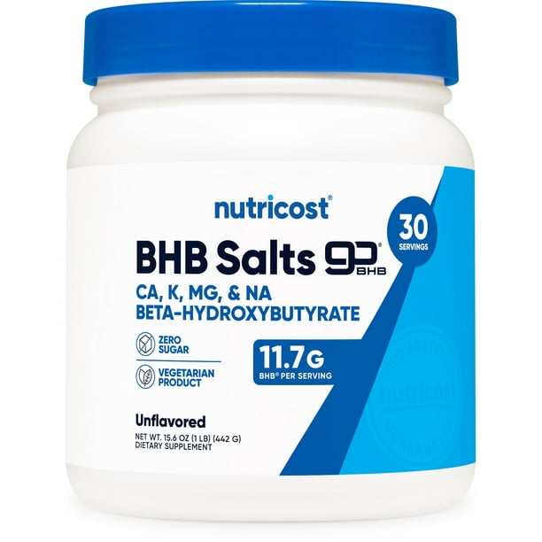 Nutricost 4-in-1 BHB Powder (Unflavored) Exogenous Ketone Salts ...