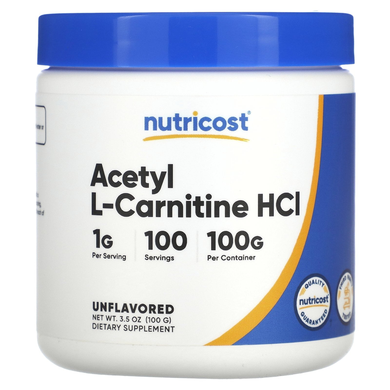 Nutricost Acetyl L-Carnitine (ALCAR) Powder Supplement, 1g Per Serving ...
