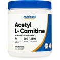 Nutricost Acetyl L-Carnitine (ALCAR) Supplement Powder 250 Grams- 1G ...