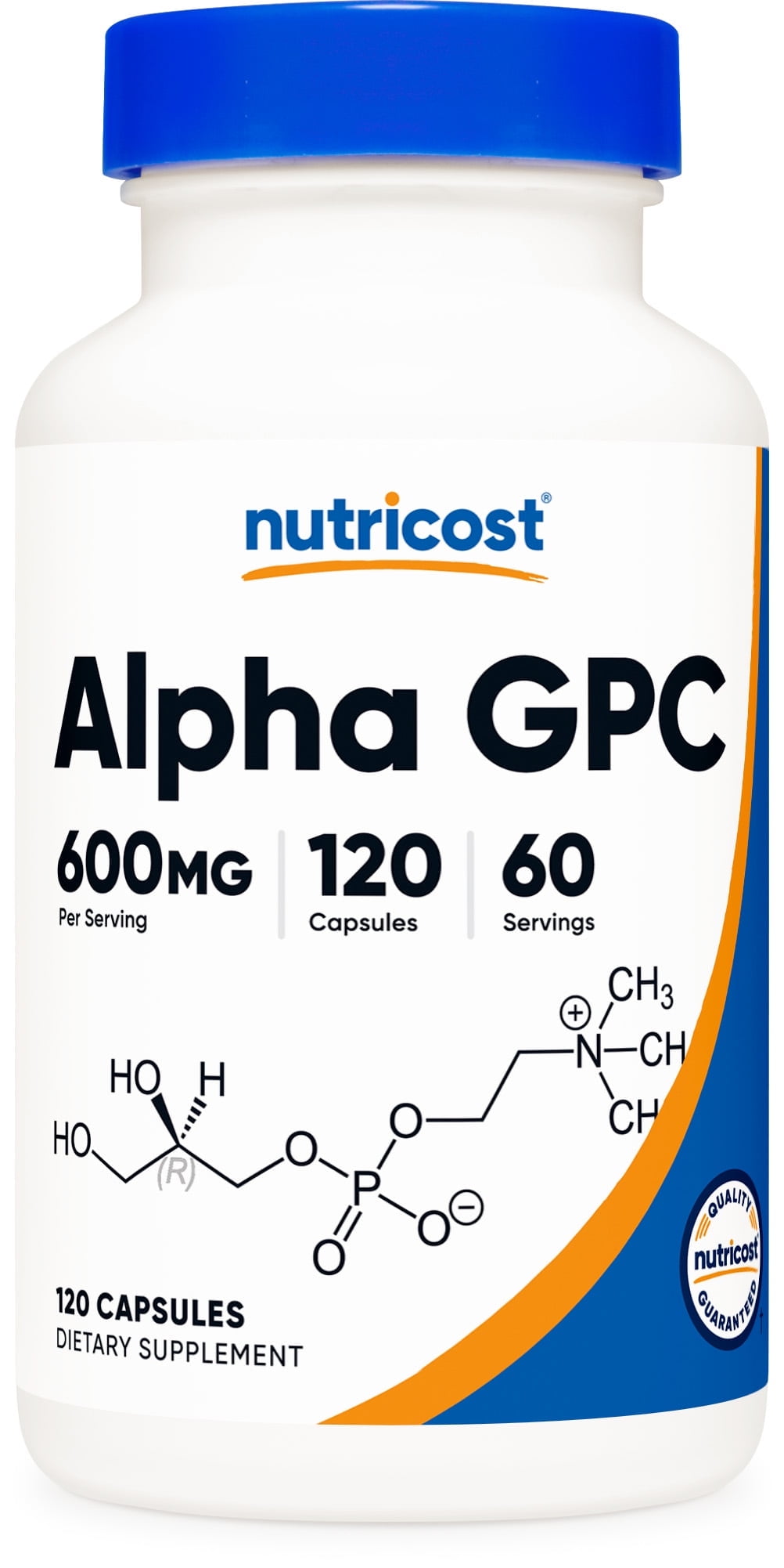 Nutricost Alpha GPC Supplement 600mg, 120 Capsules, 300mg Per Capsule ...