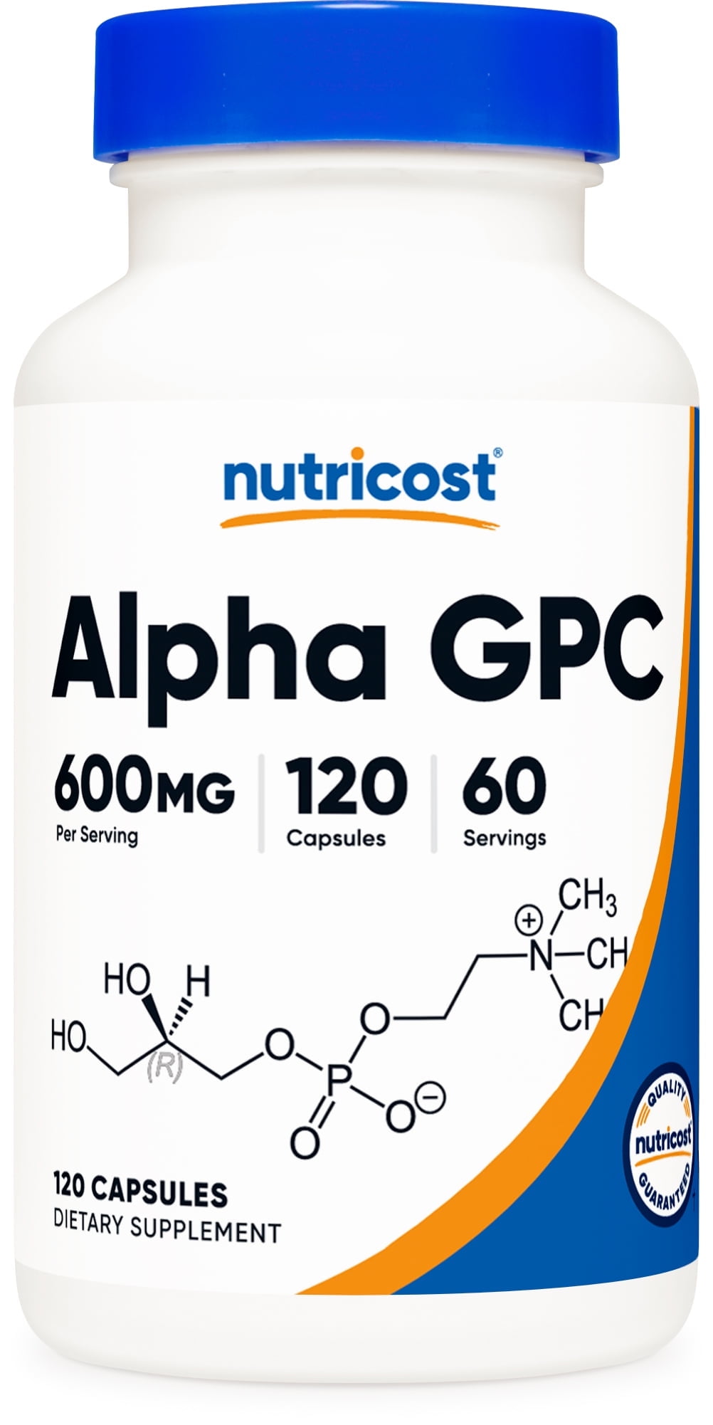Nutricost Alpha GPC Supplement 600mg, 120 Capsules, 300mg Per Capsule - Walmart.com