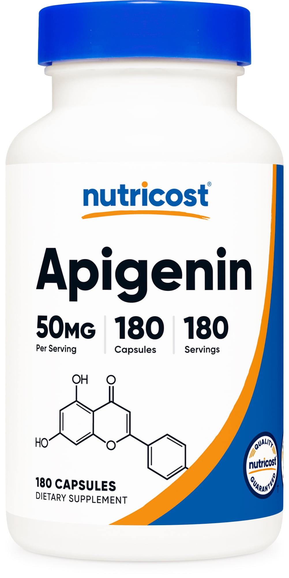 Nutricost Apigenin 50mg Capsules, Vegan, Non-GMO, Gluten-Free, 180 ...