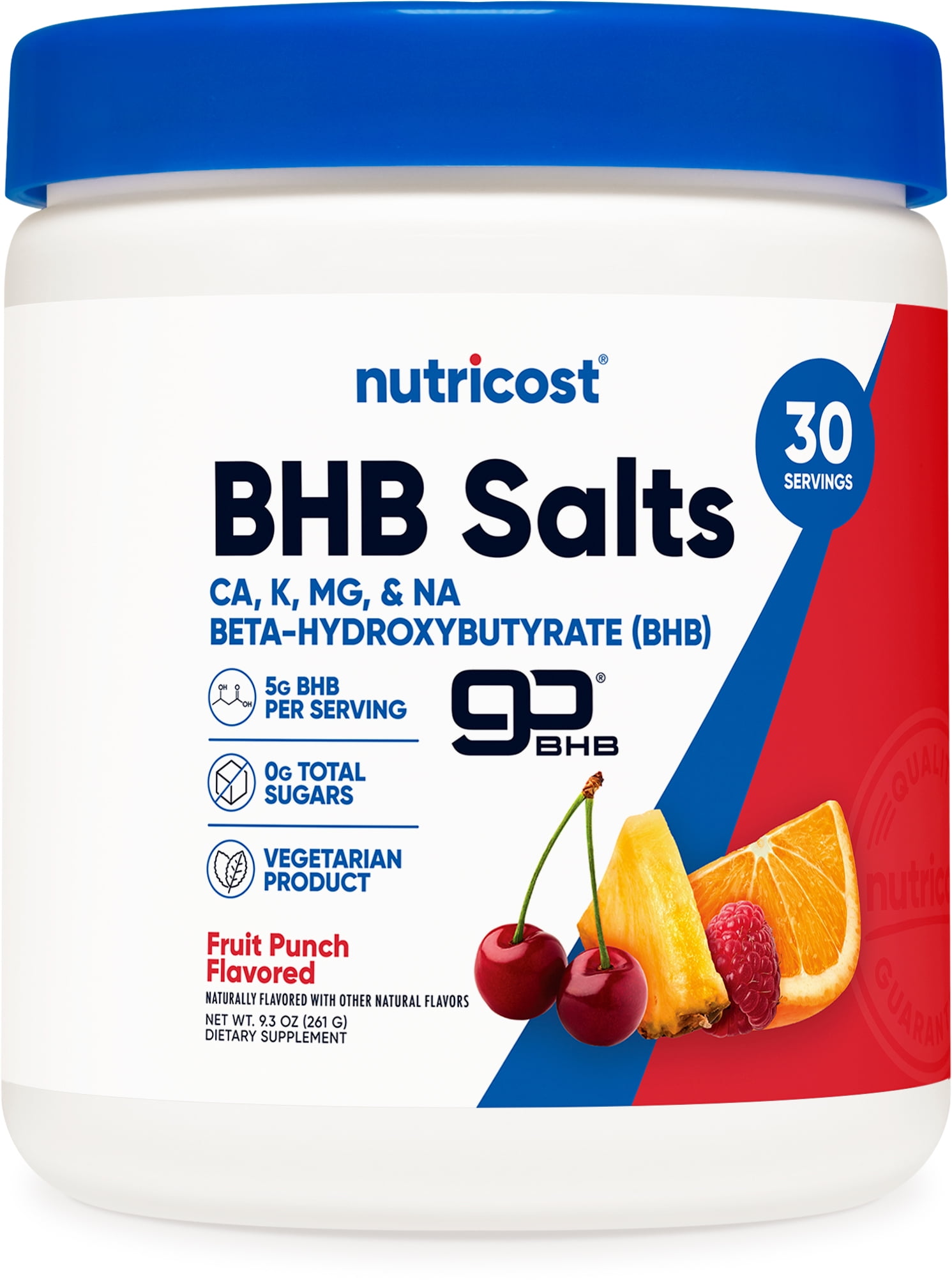 Nutricost BHB Salts Drink Mix (30 Servings, Fruit Punch Flavored) (5G ...