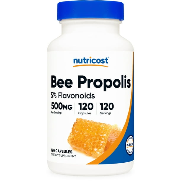 Nutricost Bee Propolis Supplement w/ 5% Flavonoids (500mg / 120 ...