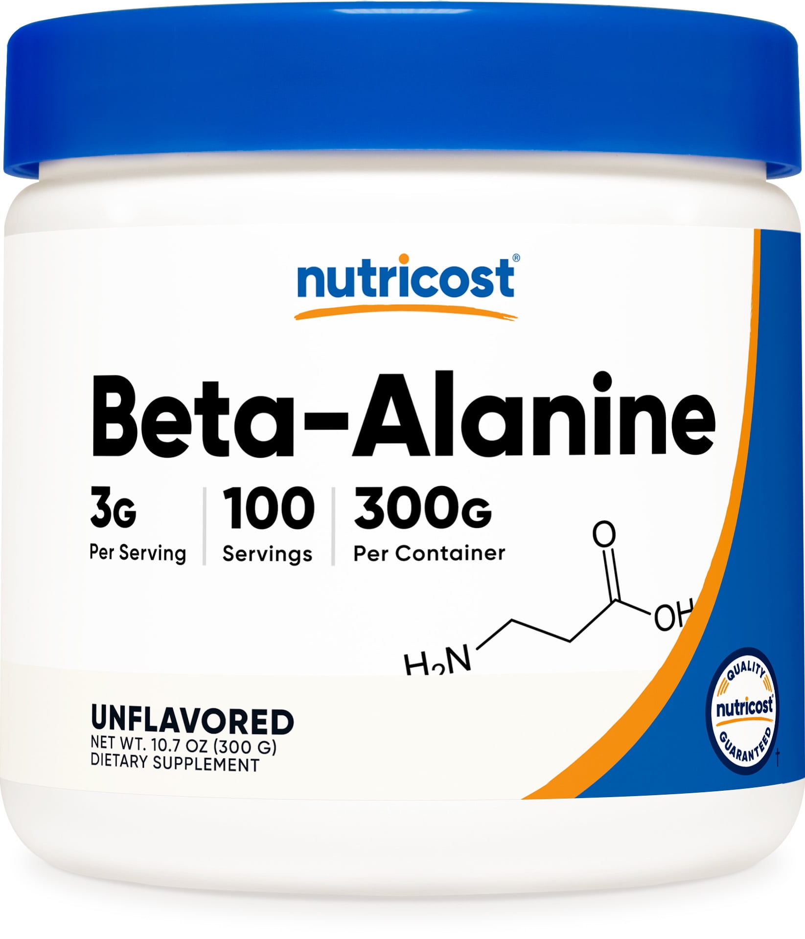 Nutricost Beta Alanine Powder, 300 Grams, 100 Servings, Vegetarian ...