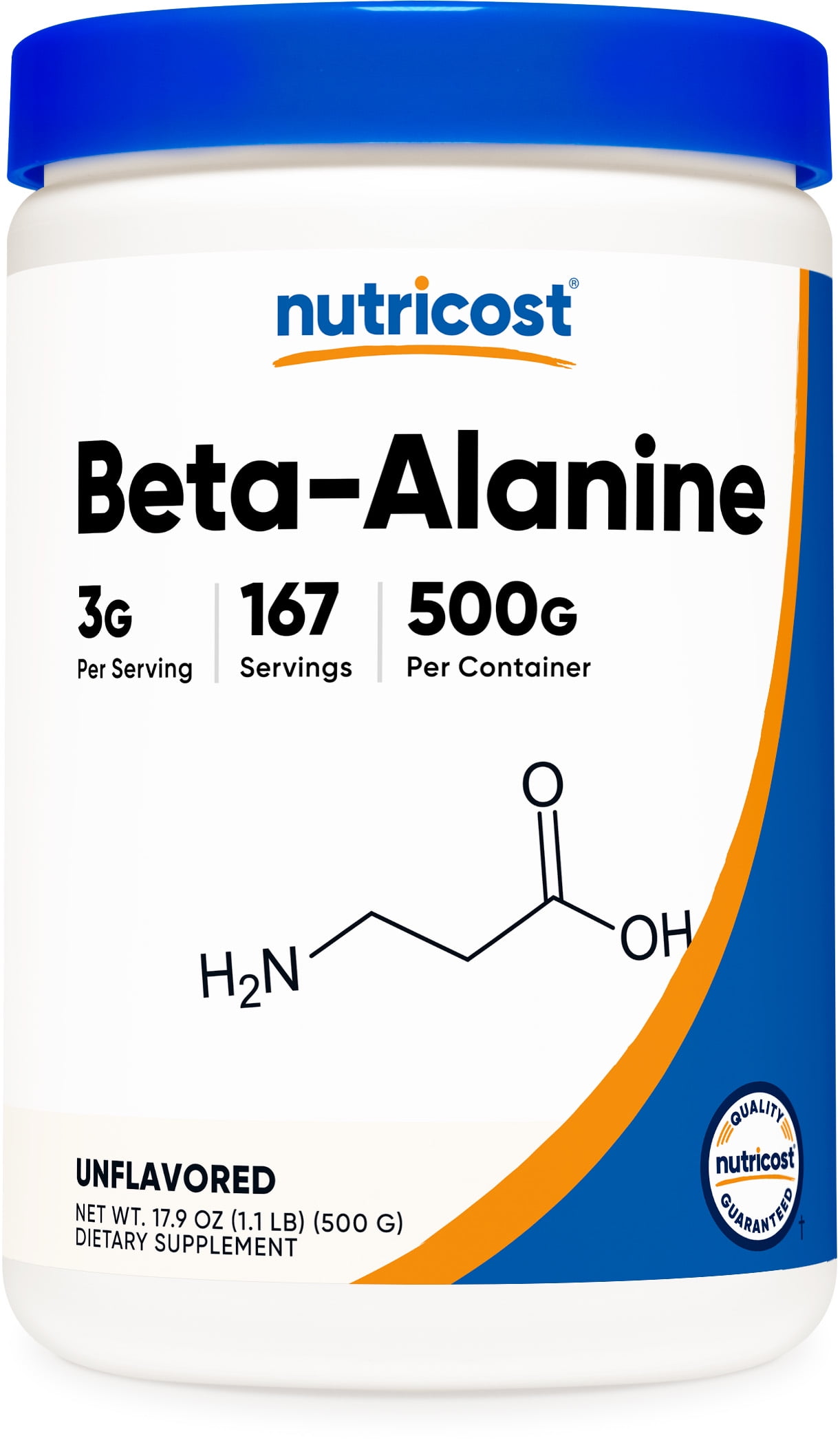 Nutricost, Beta Alanine Powder, 500g, 167 servings - Walmart.com