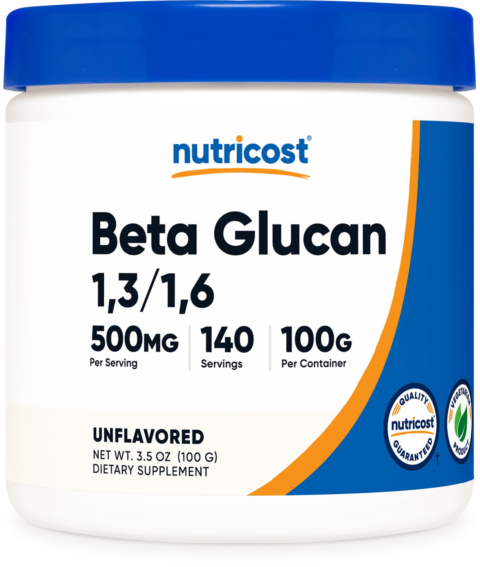 Nutricost Beta Glucan Supplement Powder 100 Grams (140 Servings ...
