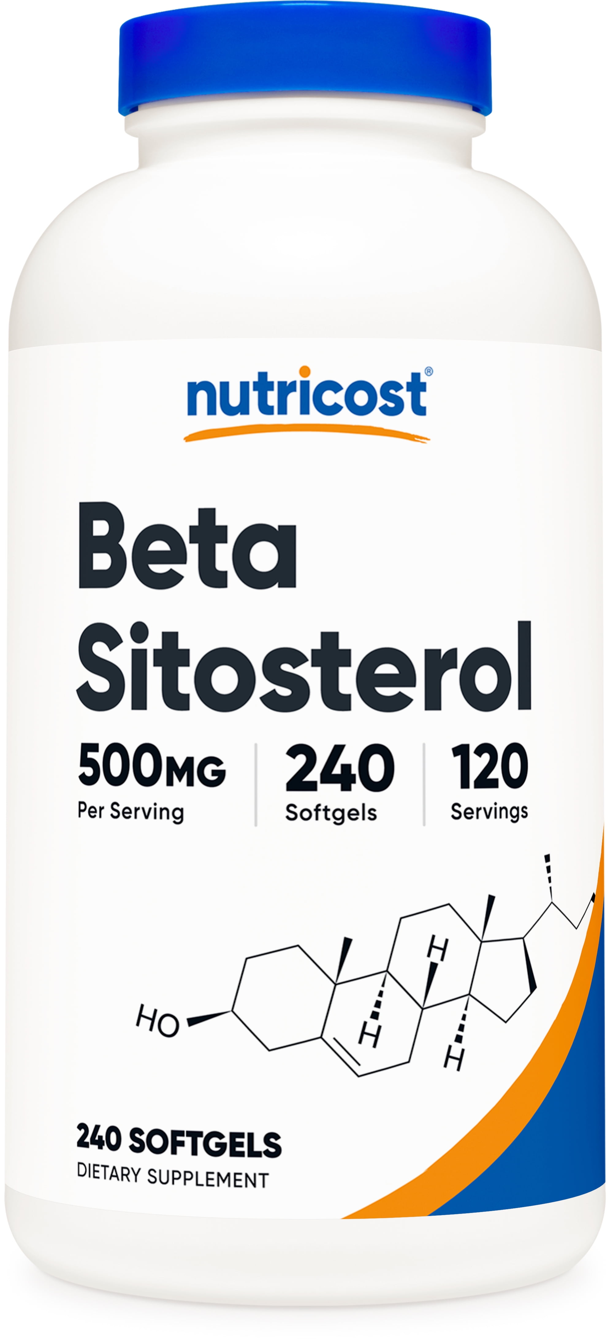 Nutricost Beta Sitosterol 240 Softgels, 500mg - GMO Free, Gluten Free ...