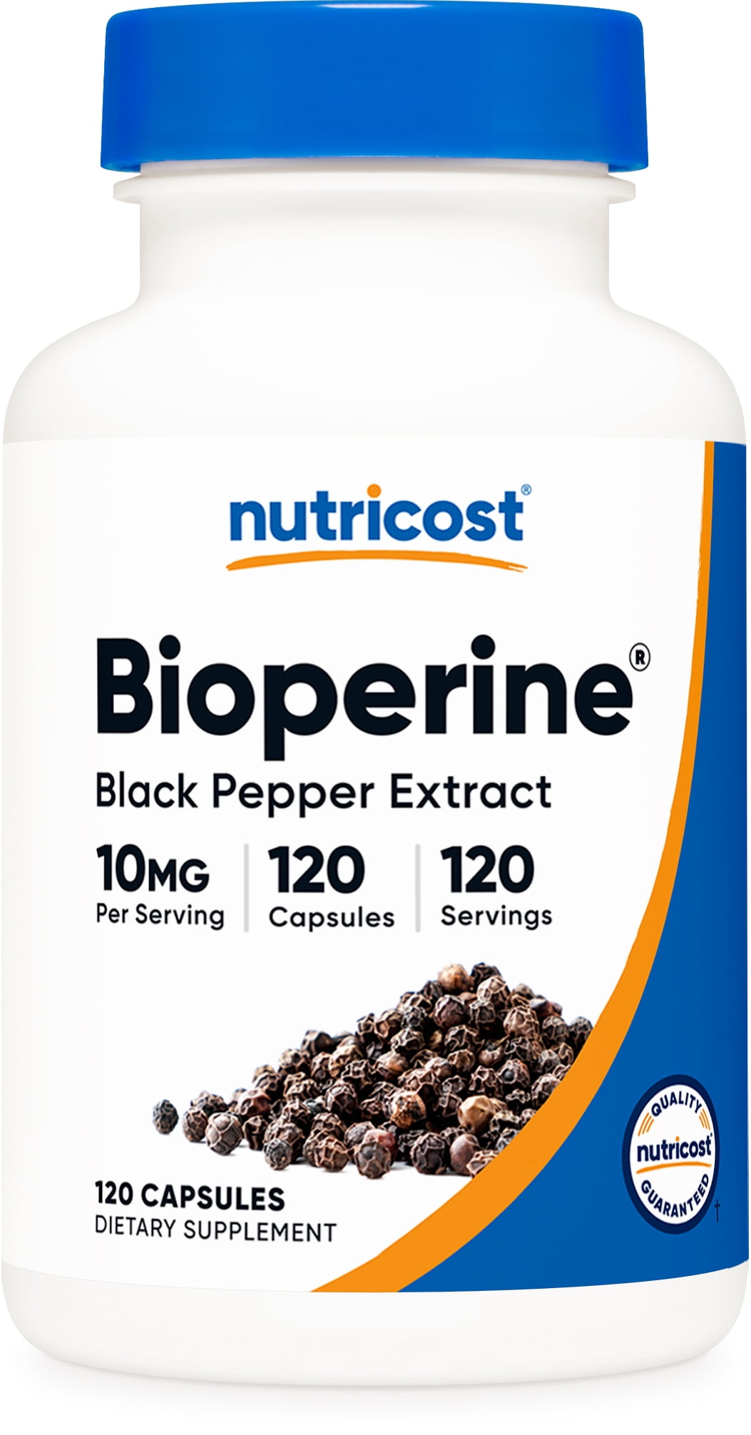 Nutricost Bioperine Black Pepper Extract, 10mg, 120 Capsules - Walmart.com