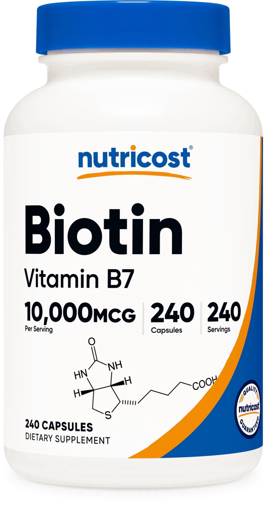 Nutricost Biotin (Vitamin B7) Supplement 10,000mcg (10mg), 240 Capsules ...