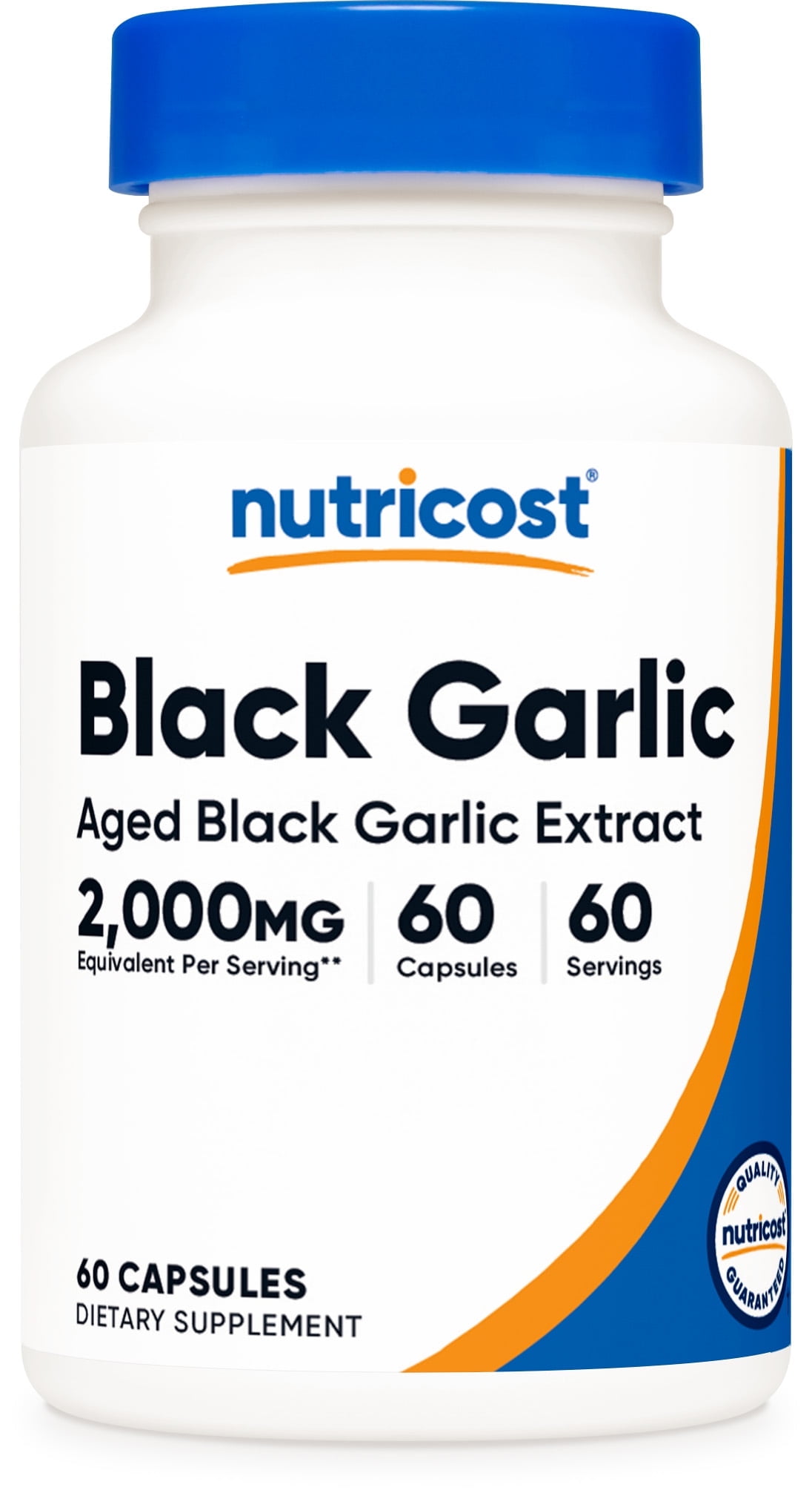 Nutricost Black Garlic (2,000 mg Equivalent) 60 Capsules - Aged Black ...