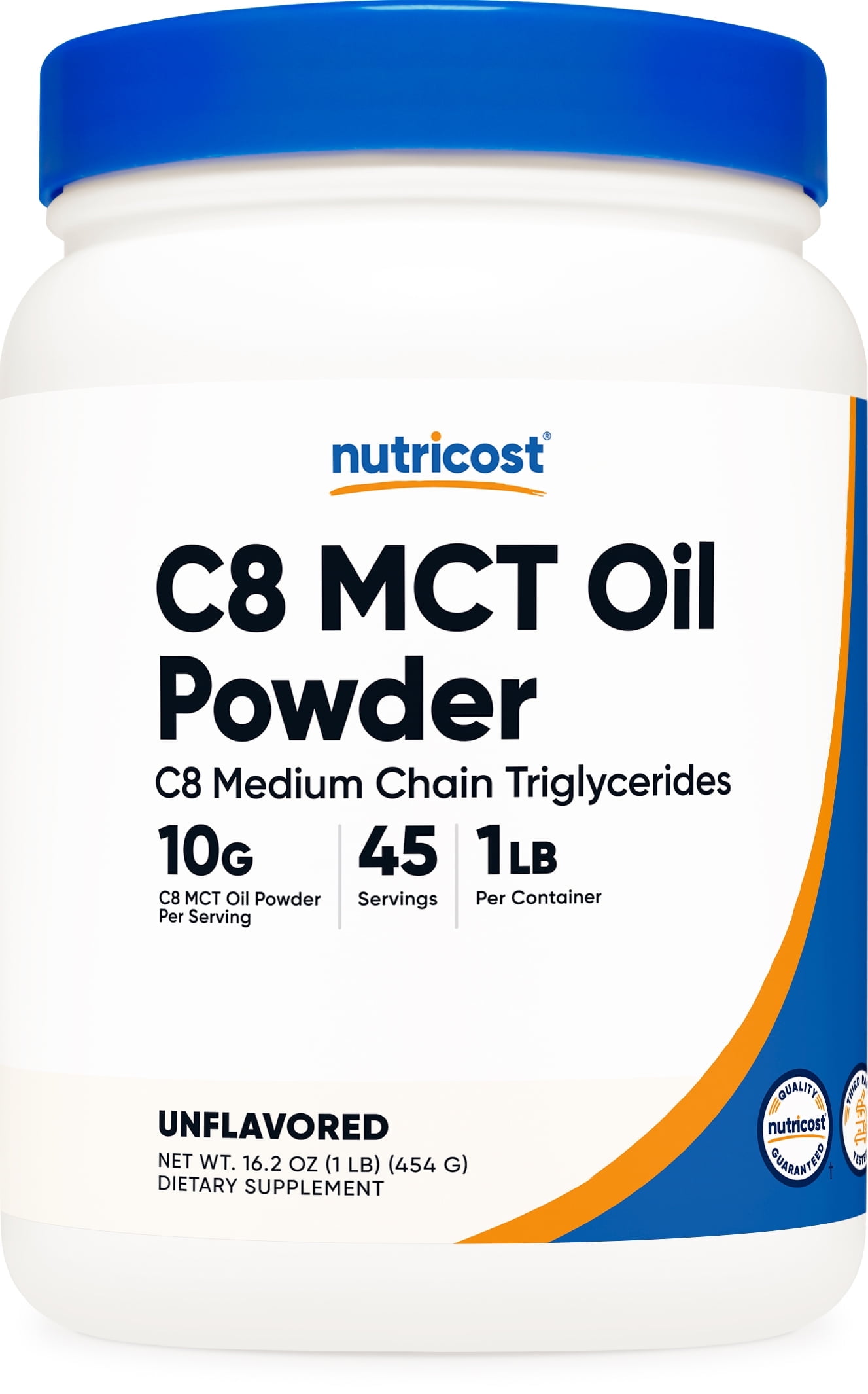 Nutricost C8 MCT Oil Powder 1LB (16oz) - 95% C8 MCT Oil Powder ...