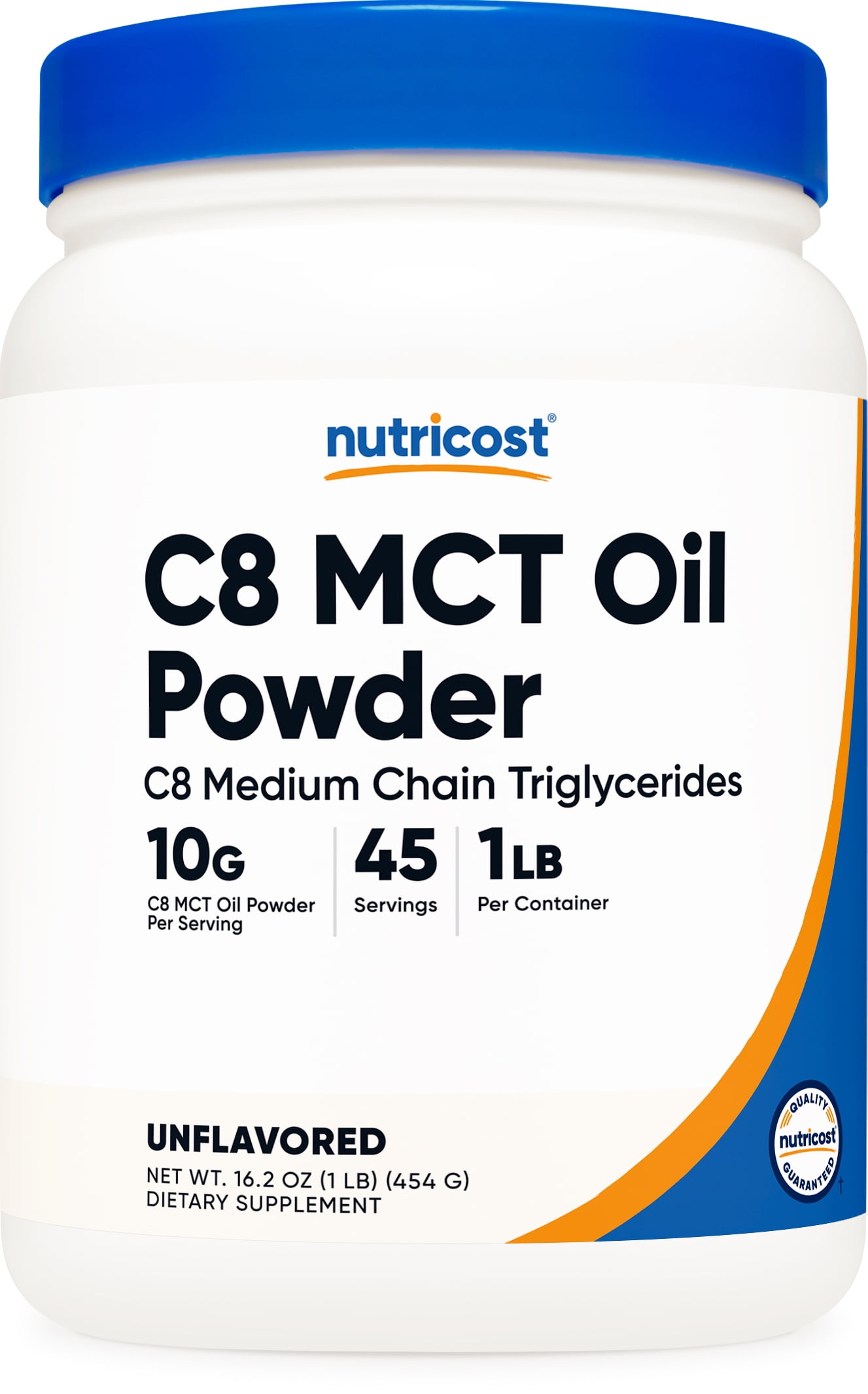 Nutricost C8 MCT Oil Powder 1LB - High Purity C8 MCT Supplement ...