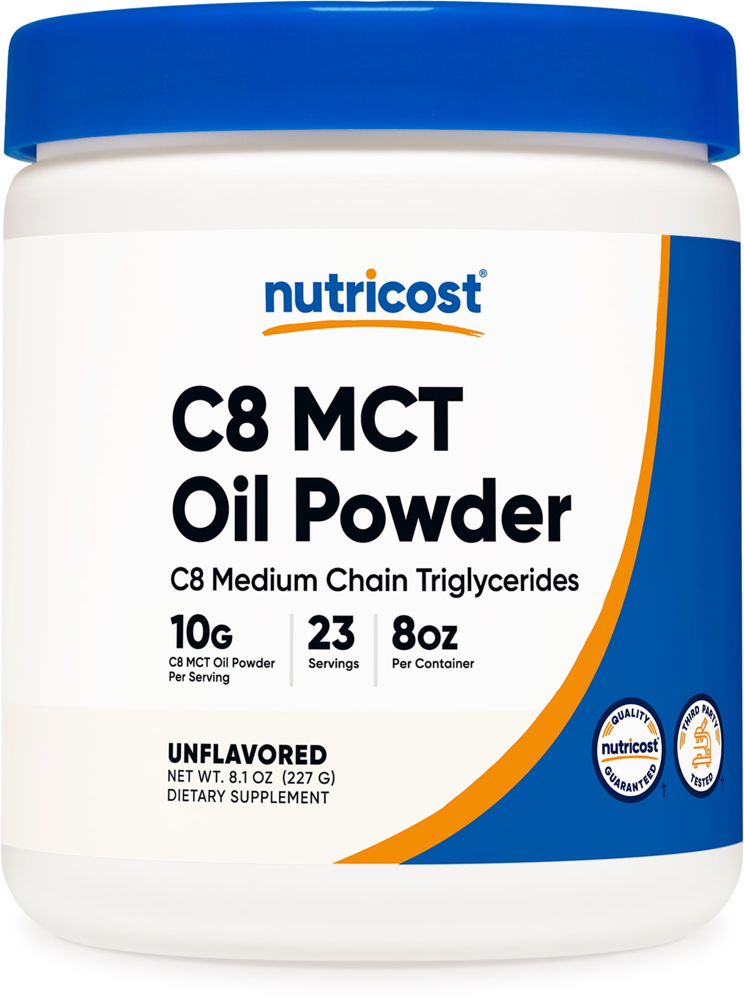 Nutricost, MCT Oil Powder, 0.5LB, 95% C8, Non-GMO, Gluten-Free ...