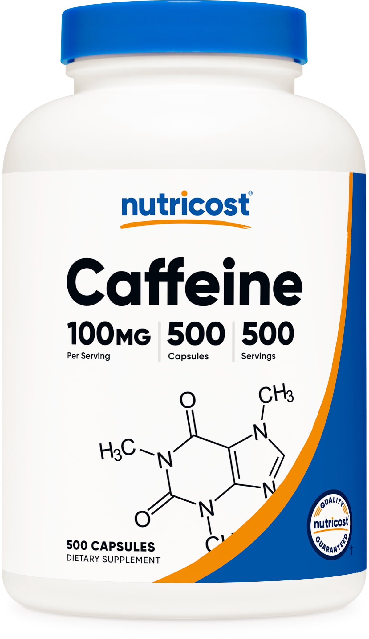 Nutricost Caffeine Capsules 100mg, 500 Count, Dietary Supplement ...