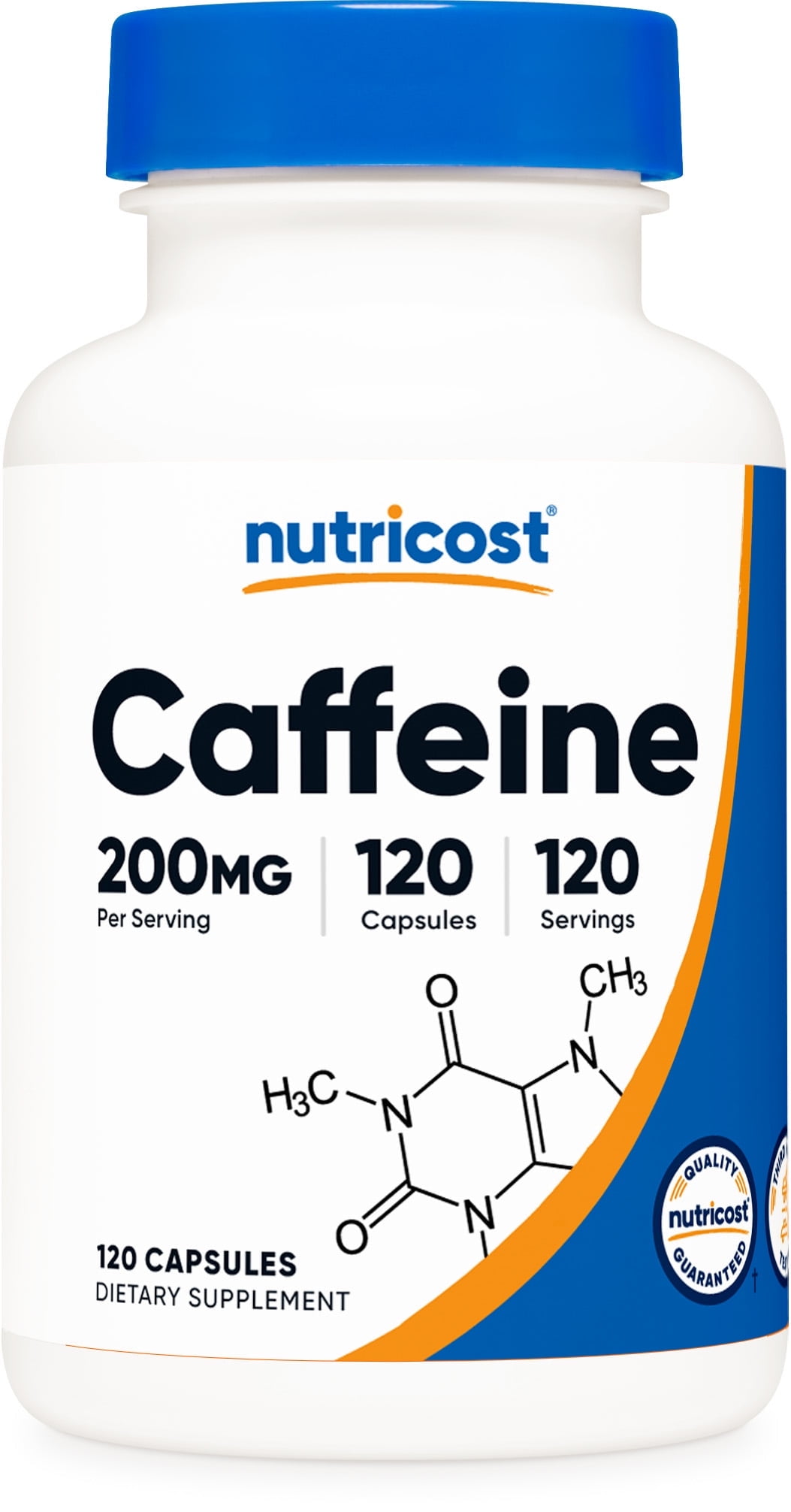 Nutricost Caffeine Supplement 200mg, 120 Capsules for Energy and ...