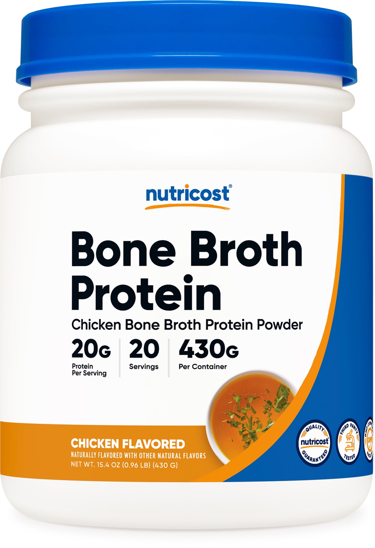 Nutricost Chicken Bone Broth Protein (Chicken Flavored, 20 Servings ...