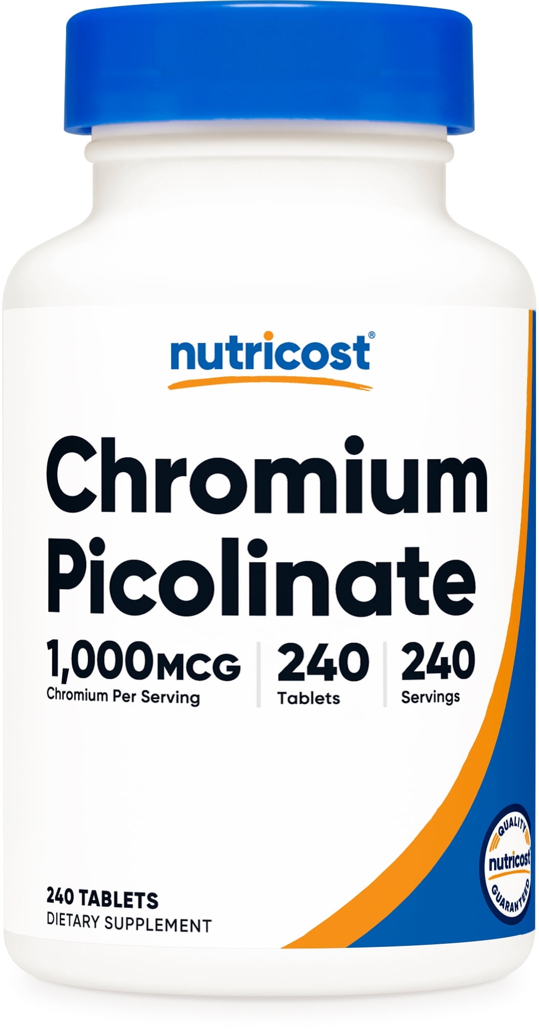 Nutricost Chromium Picolinate 1000mcg Supplement, 240 Tablets - Gluten ...