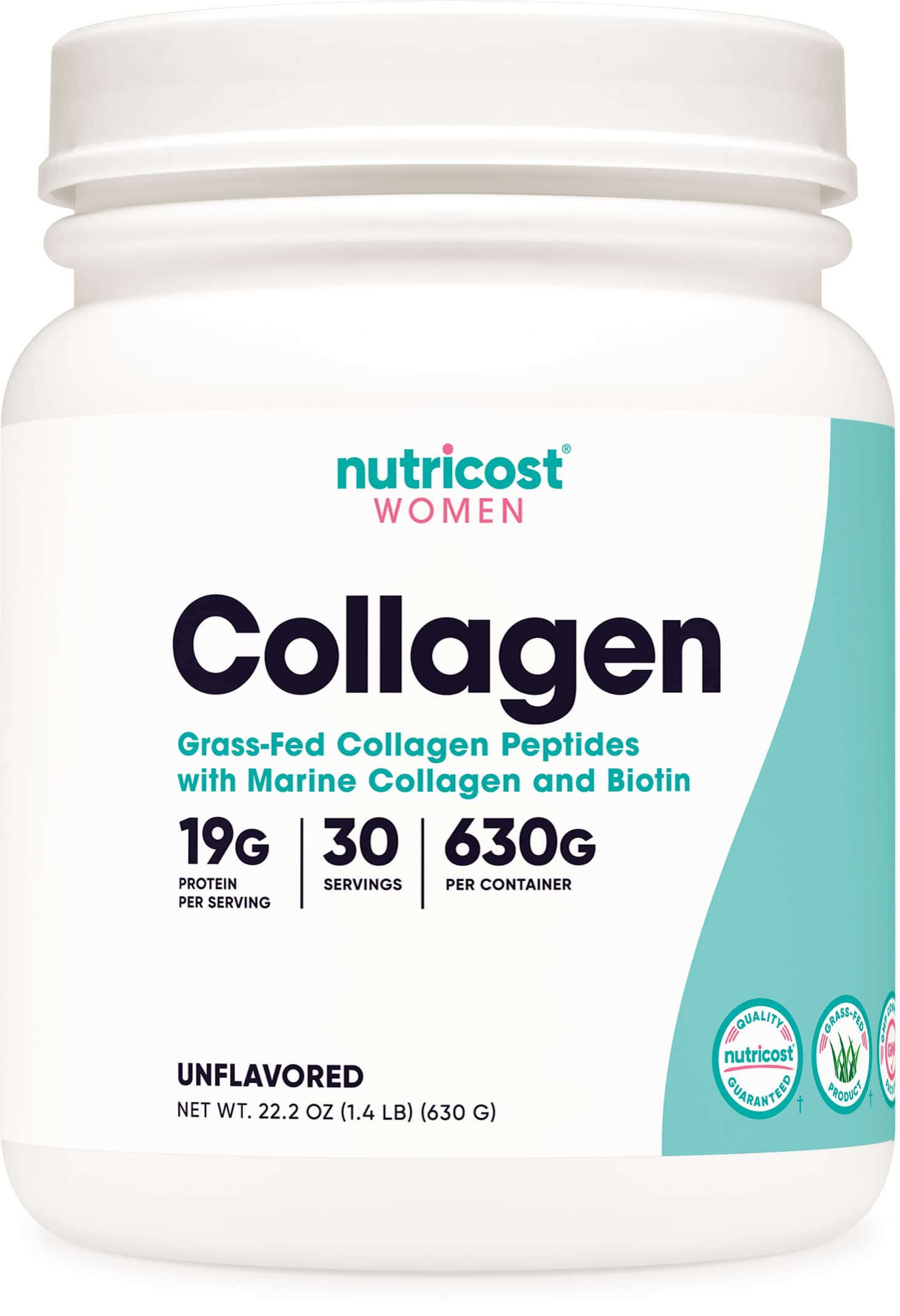Nutricost Collagen for Women 30 Servings (Unflavored) - Grass-Fed ...