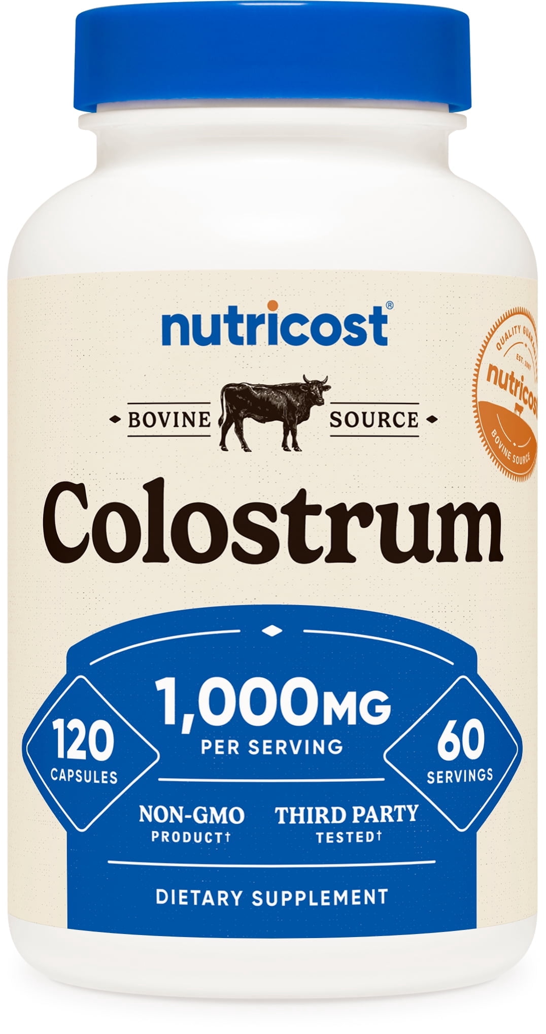Nutricost Colostrum 500mg Capsules, Supplement with Immunoglobulins ...