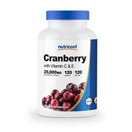 Super Strength Cranberry Extract 450mg with Vitamin C, 60 Immune ...