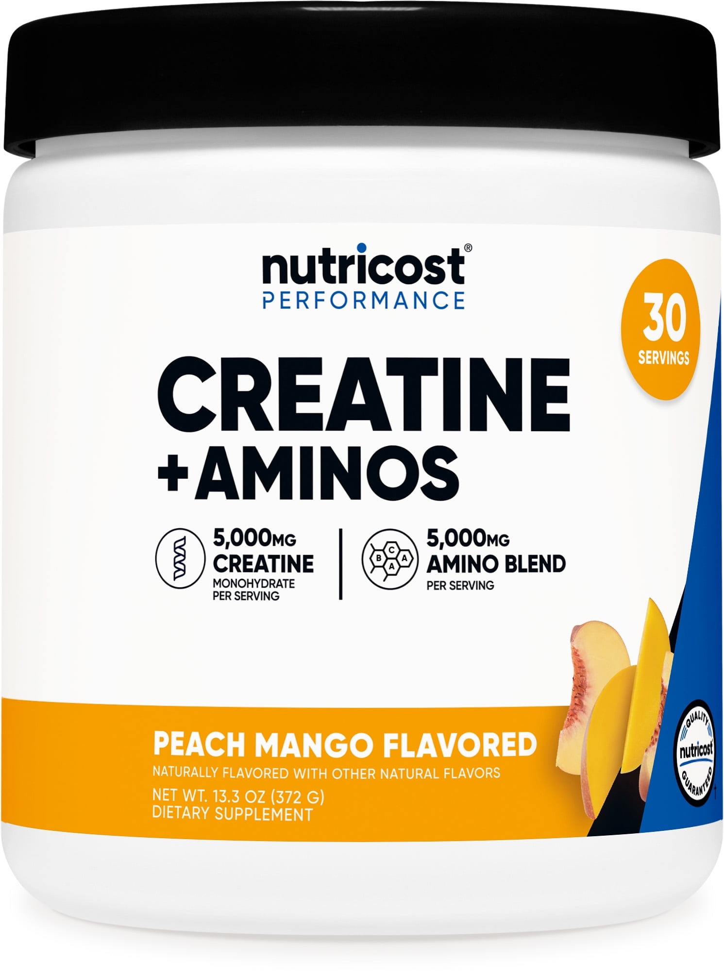 Nutricost Creatine + Aminos 30 Servings (Peach Mango Flavored) - 5 ...