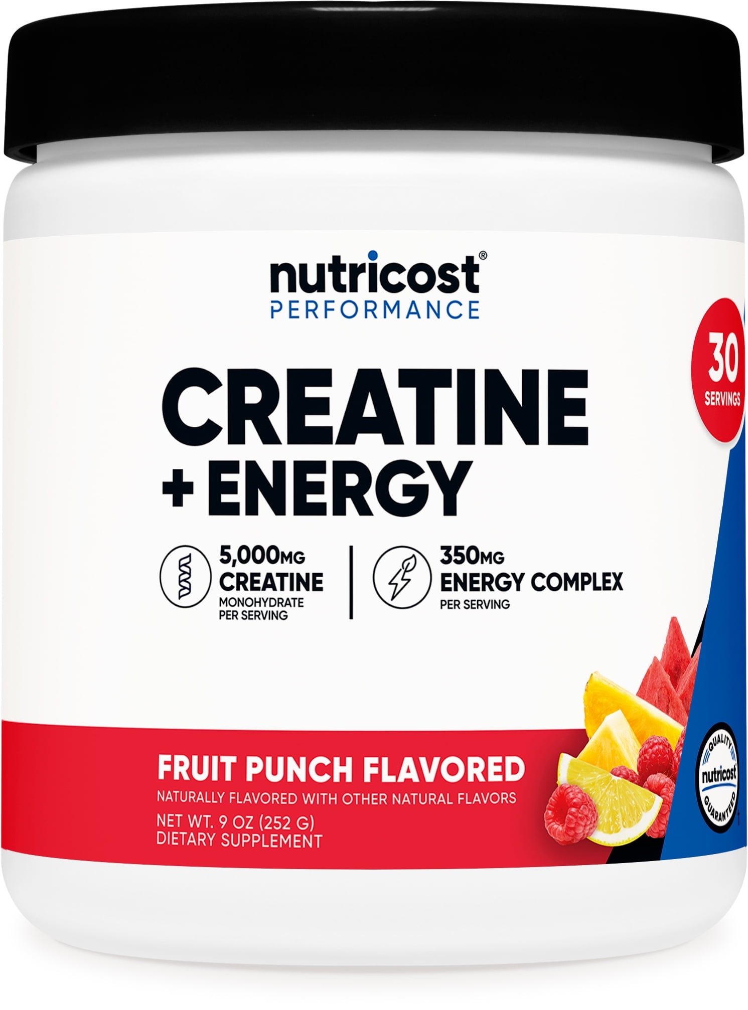 Nutricost Creatine + Energy 30 Servings (Fruit Punch Flavored) - 5 ...